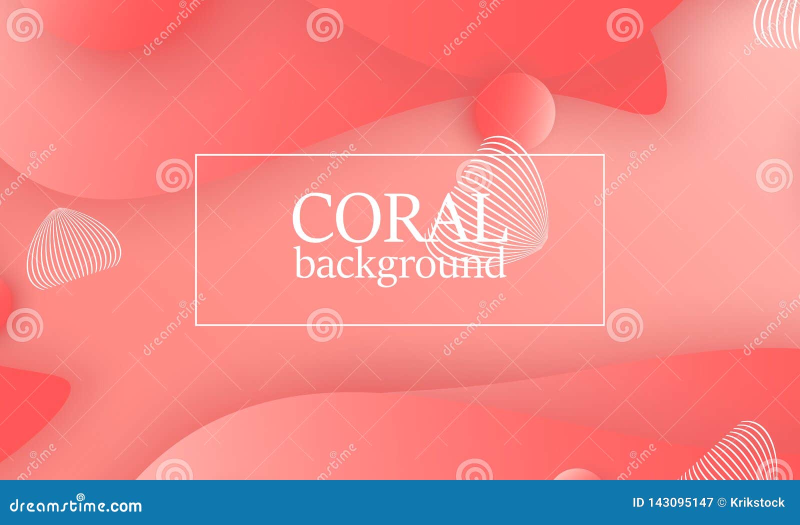 Coral Color Abstract Background. Vector. Stock Vector - Illustration of ...