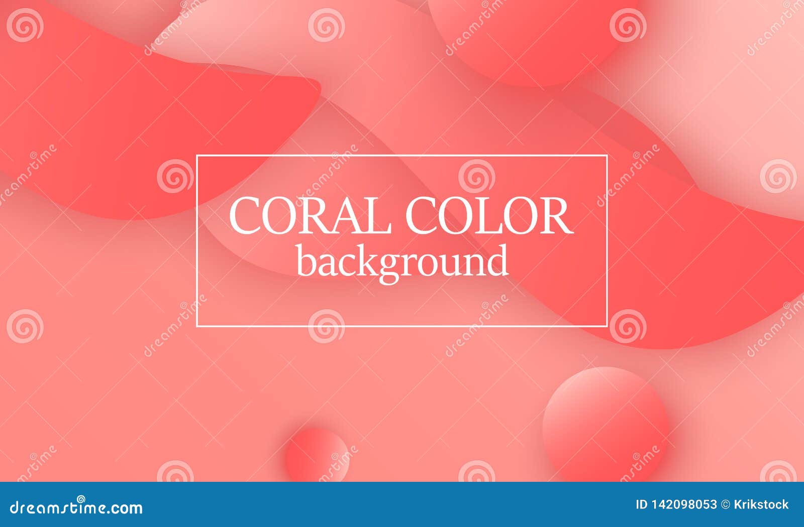 Coral Color Abstract Background. Vector. Stock Vector - Illustration of ...