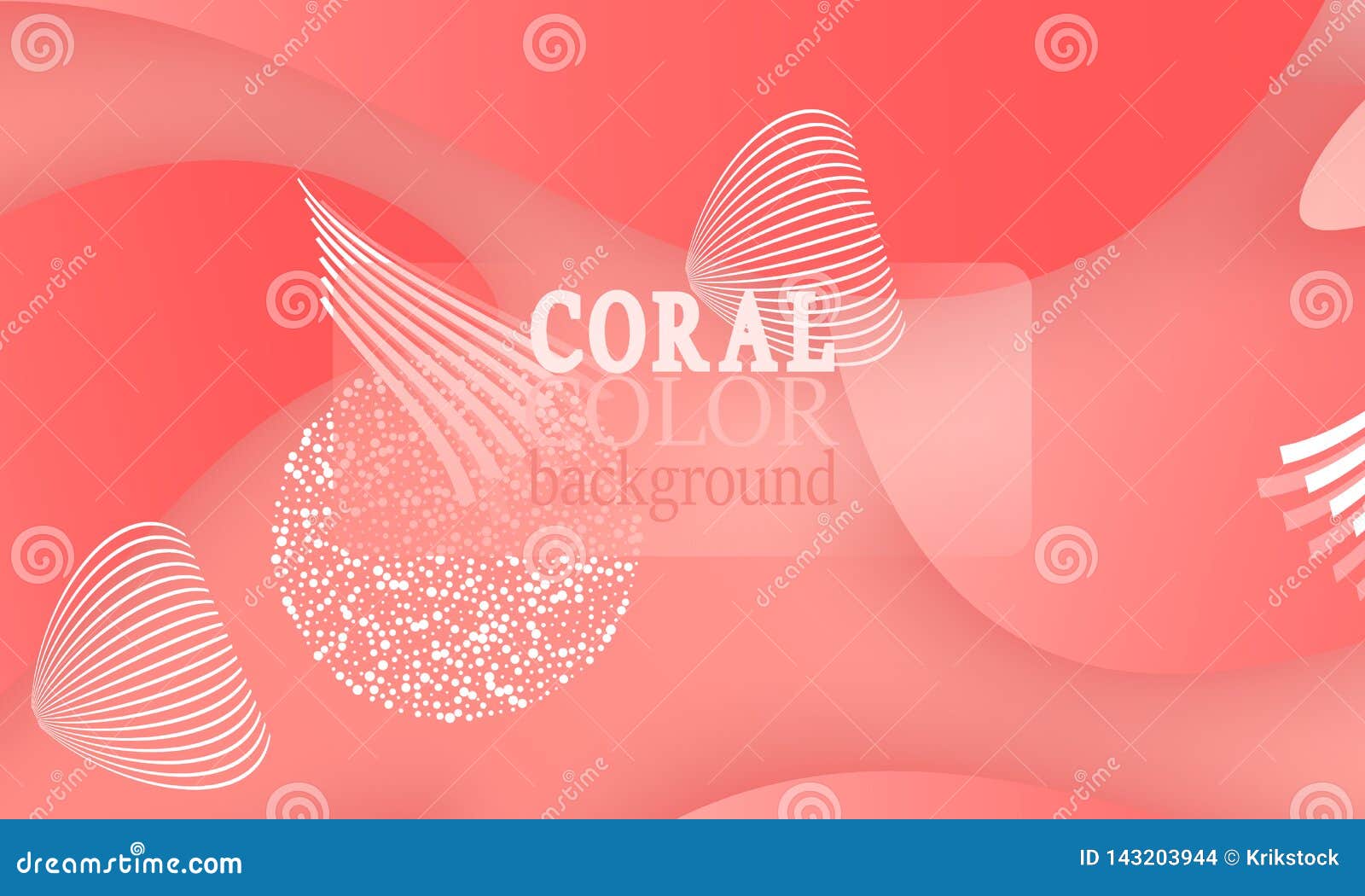 Coral Color Abstract Background. Vector. Stock Vector - Illustration of ...