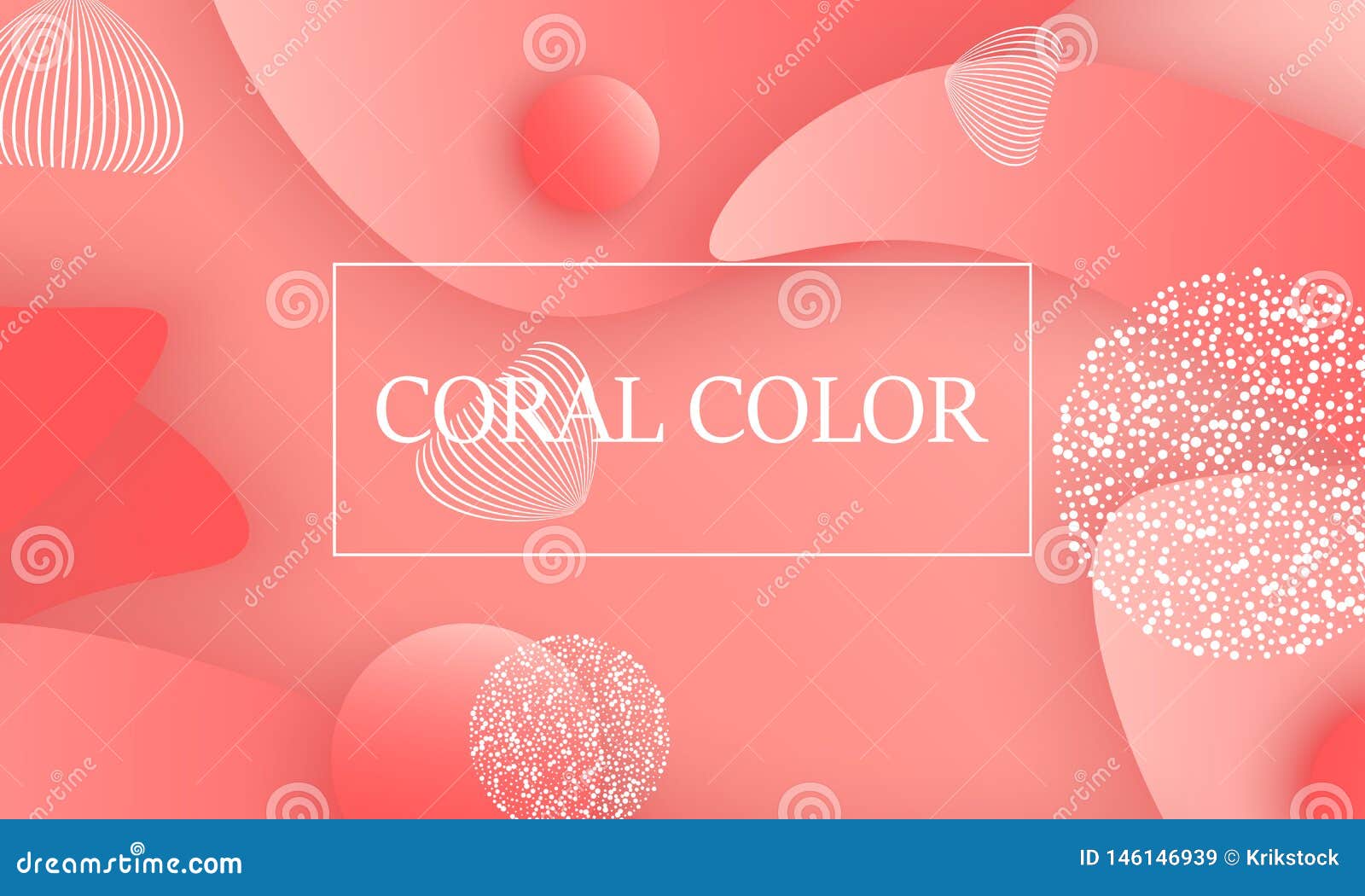 Coral Color Abstract Background. Vector. Stock Vector - Illustration of ...