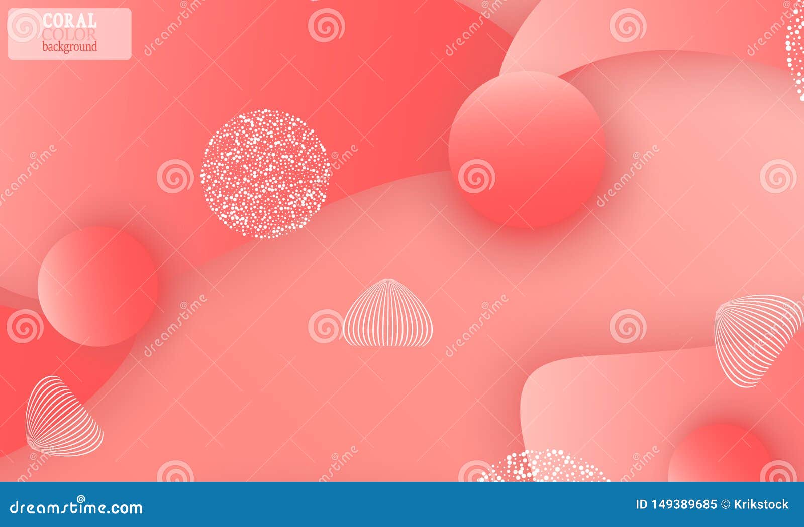 Coral Color Abstract Background. Vector. Stock Vector - Illustration of ...