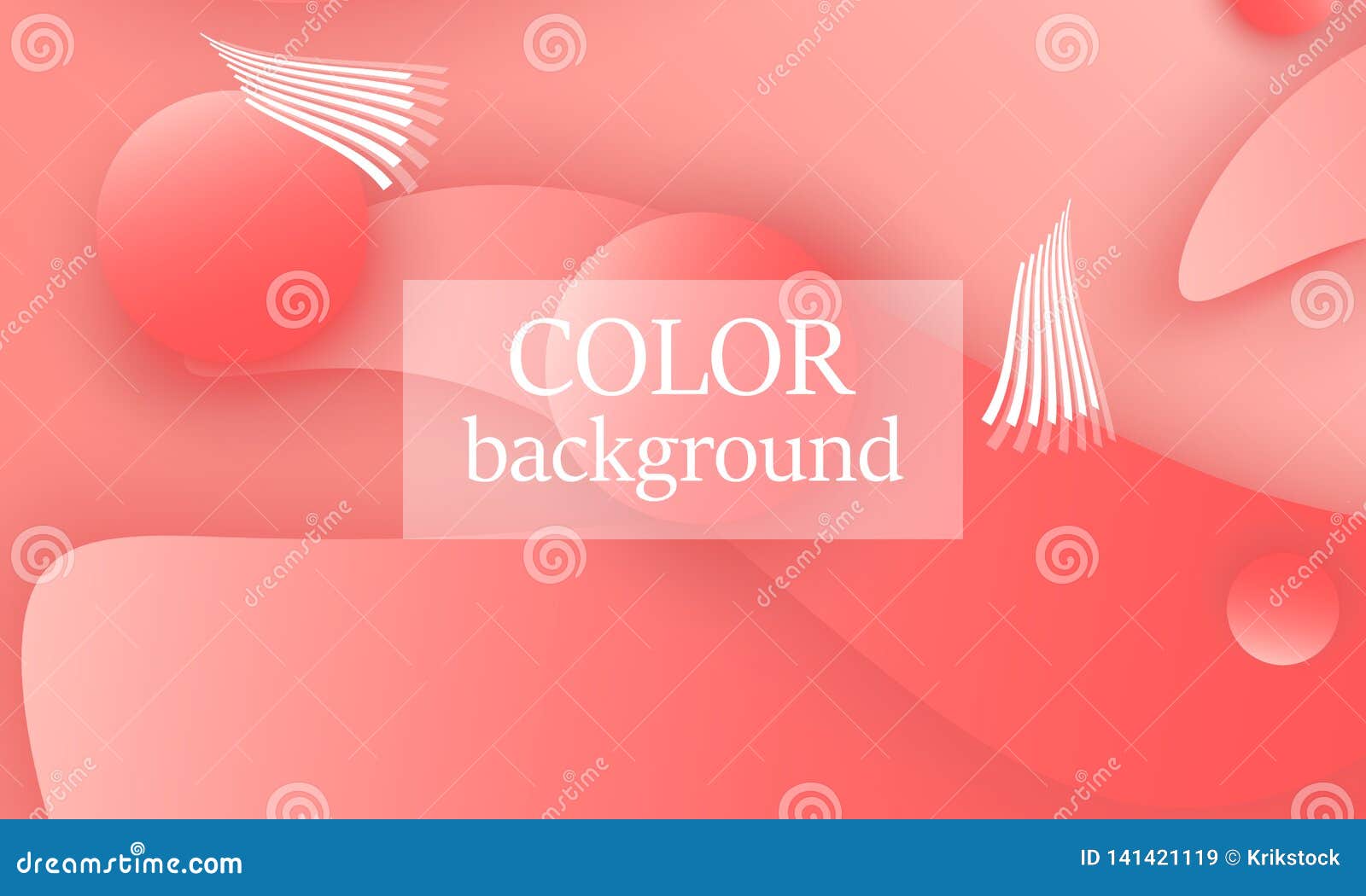 Coral Color Abstract Background. Vector. Stock Vector - Illustration of ...