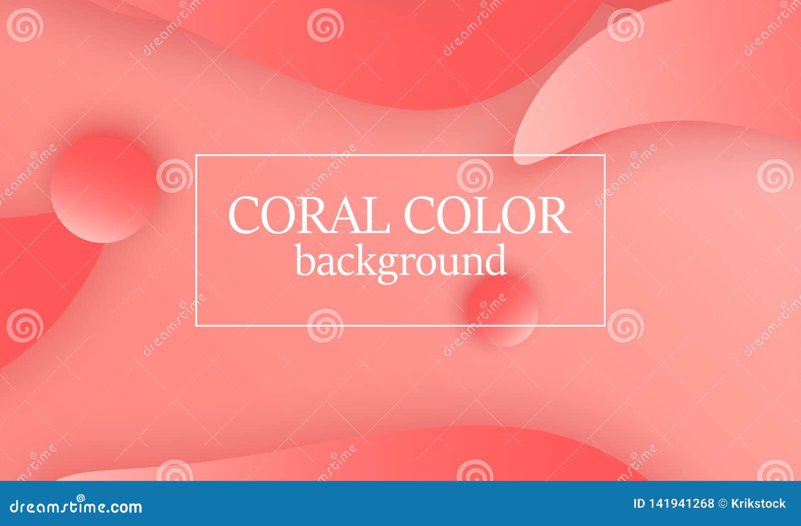 Coral Color Abstract Background. Vector Stock Vector - Illustration of ...