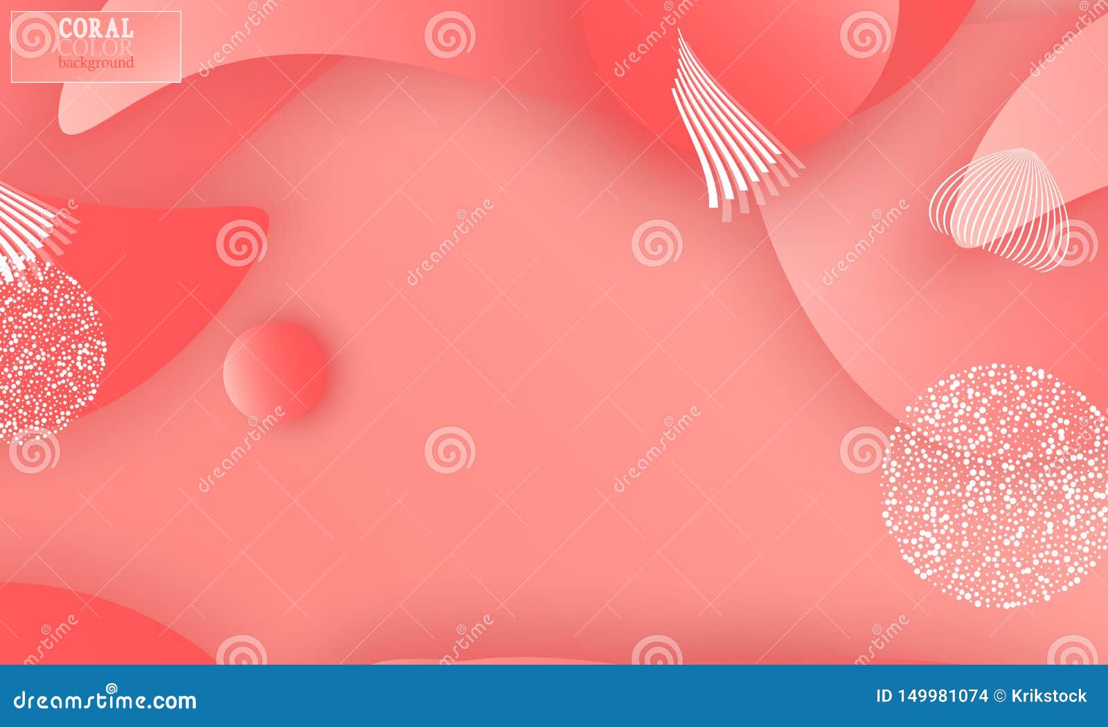 Coral Color Abstract Background. Vector. Stock Vector - Illustration of ...