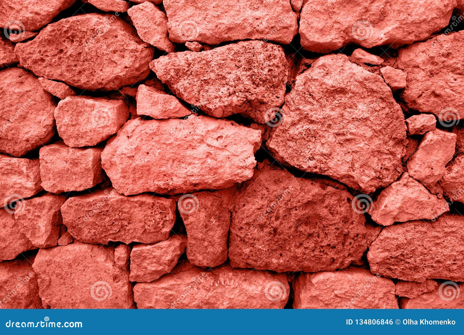 Coral Color Stone Background Stock Photo - Image of bright, closeup ...