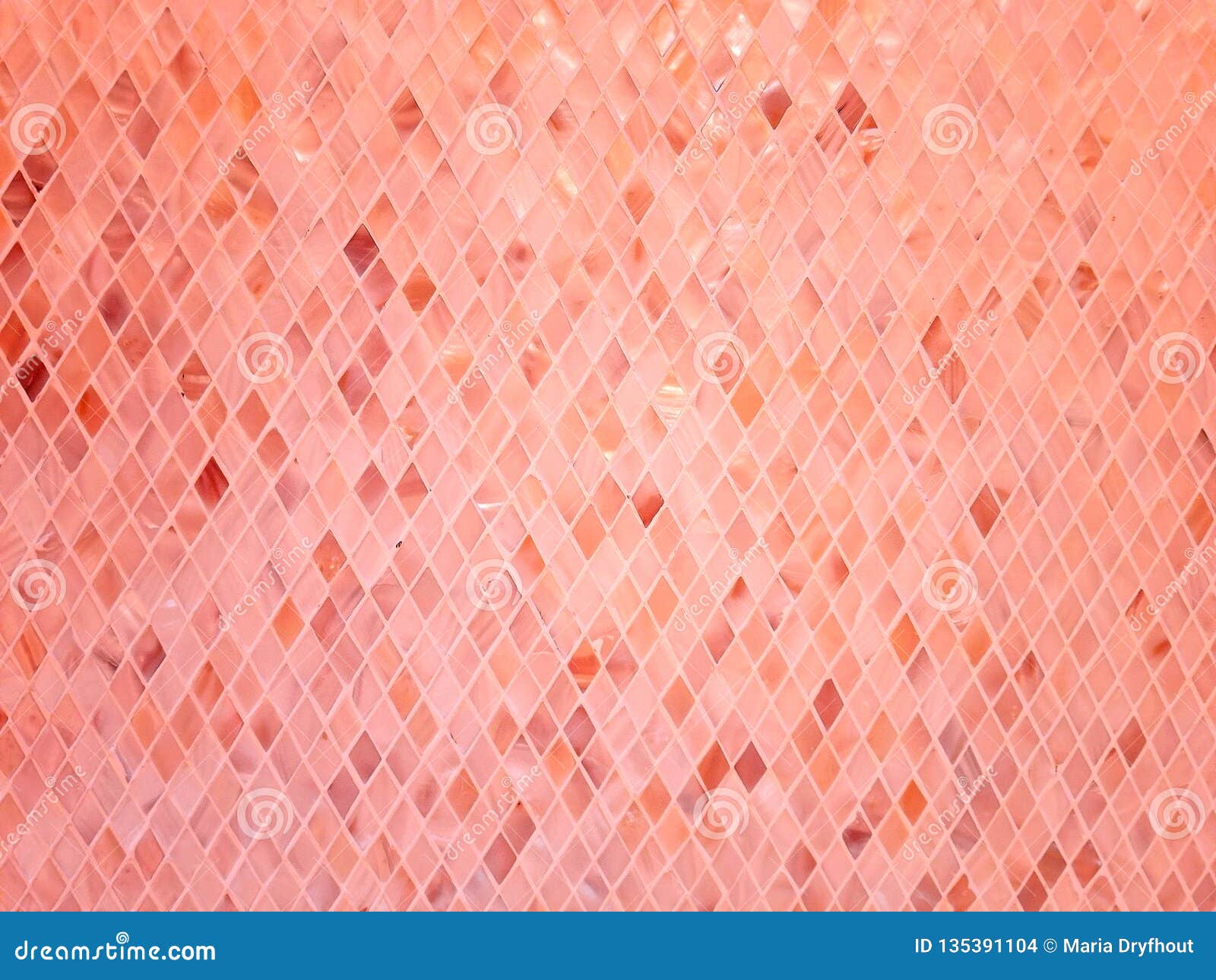 Coral mosaic tile design stock photo. Image of wallpaper - 135391104