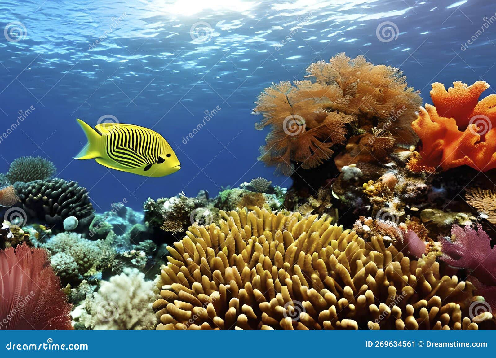 Coral is Formed by Colonies of Coral Polyps Stock Illustration ...