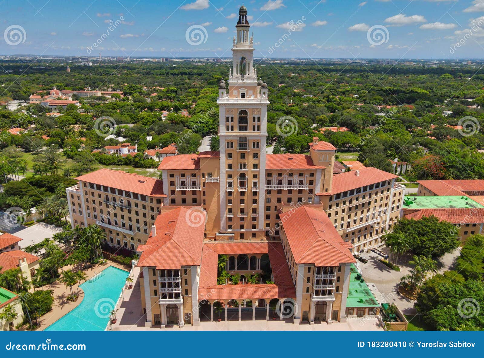 Aerial View on Biltmore Hotel Miami Coral Gables Editorial Image ... Aerial View on Biltmore Hotel Miami Coral Gables Editorial Image ...