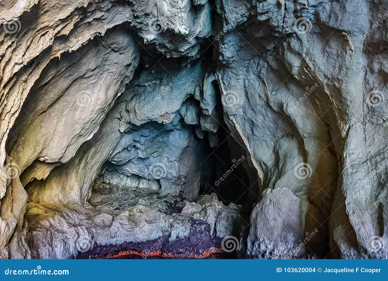The Coral Grotto of the Island of Capri, Italy. Stock Photo - Image of ...