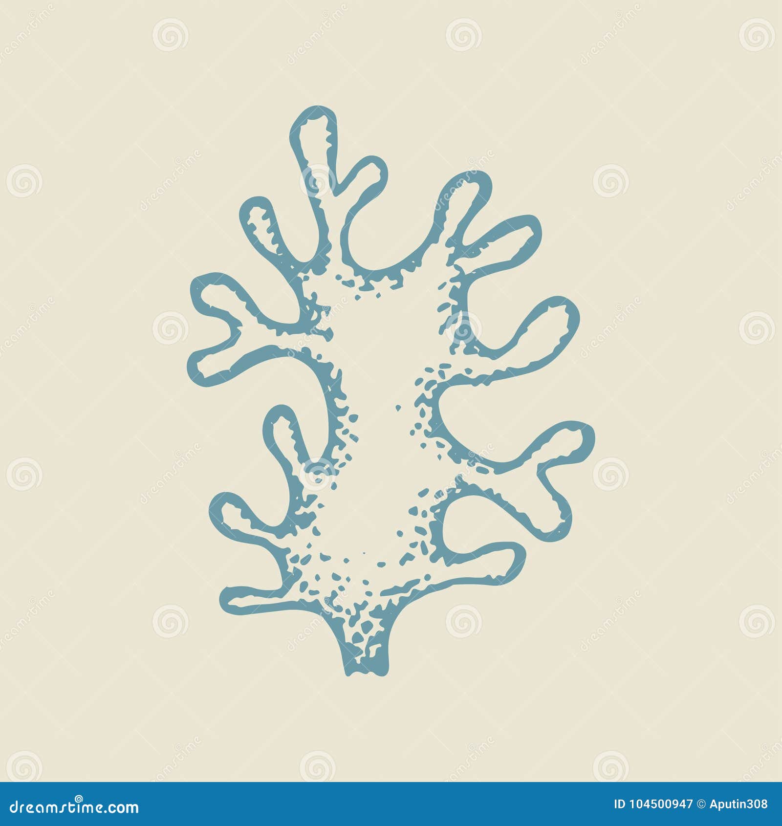 Coral Hand Drawing Vector Sketch Stock Vector - Illustration of ocean ...
