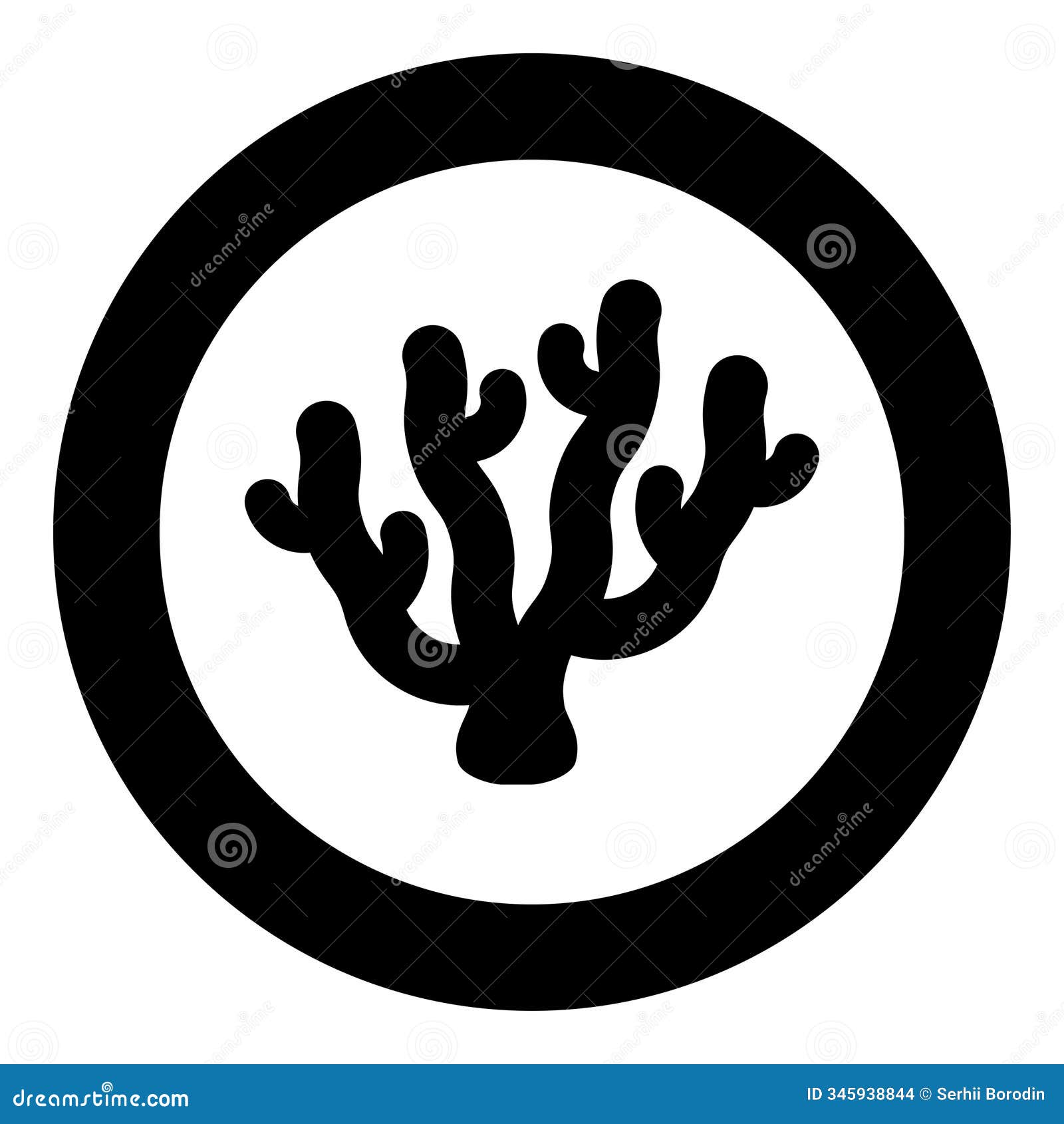 Coral Icon Vector. Coral Reef Illustration Sign. Algae Symbol. Marine ...