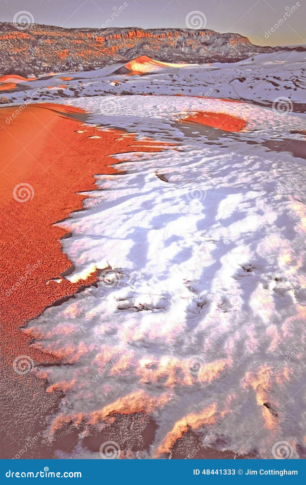Coral Pink Sand Dunes - Nevada Imagen de archivo - Imagen de coral ...