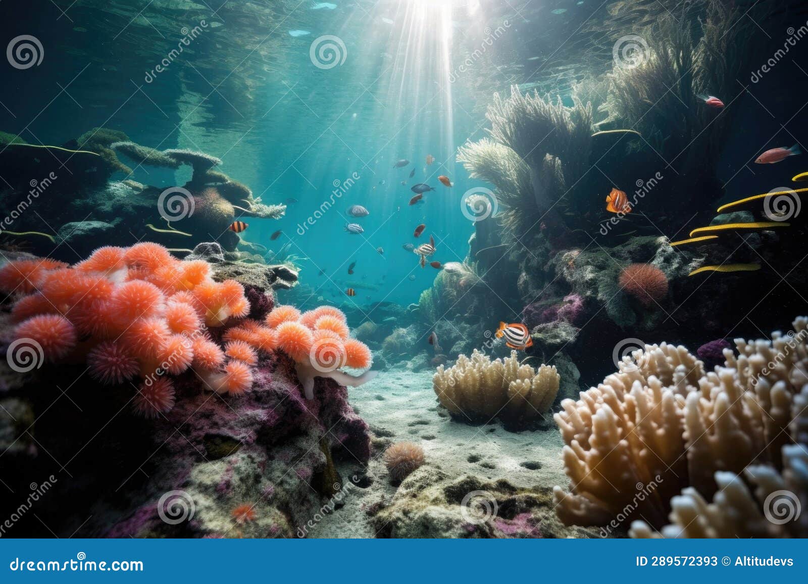 Coral Polyps Releasing Eggs during Spawning Event Stock Image - Image ...
