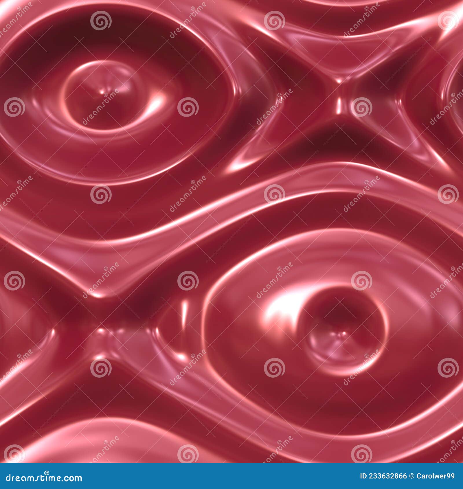 Coral Red Ceramic Plastic Bulge Pattern 3d Seamless Stock Illustration ...
