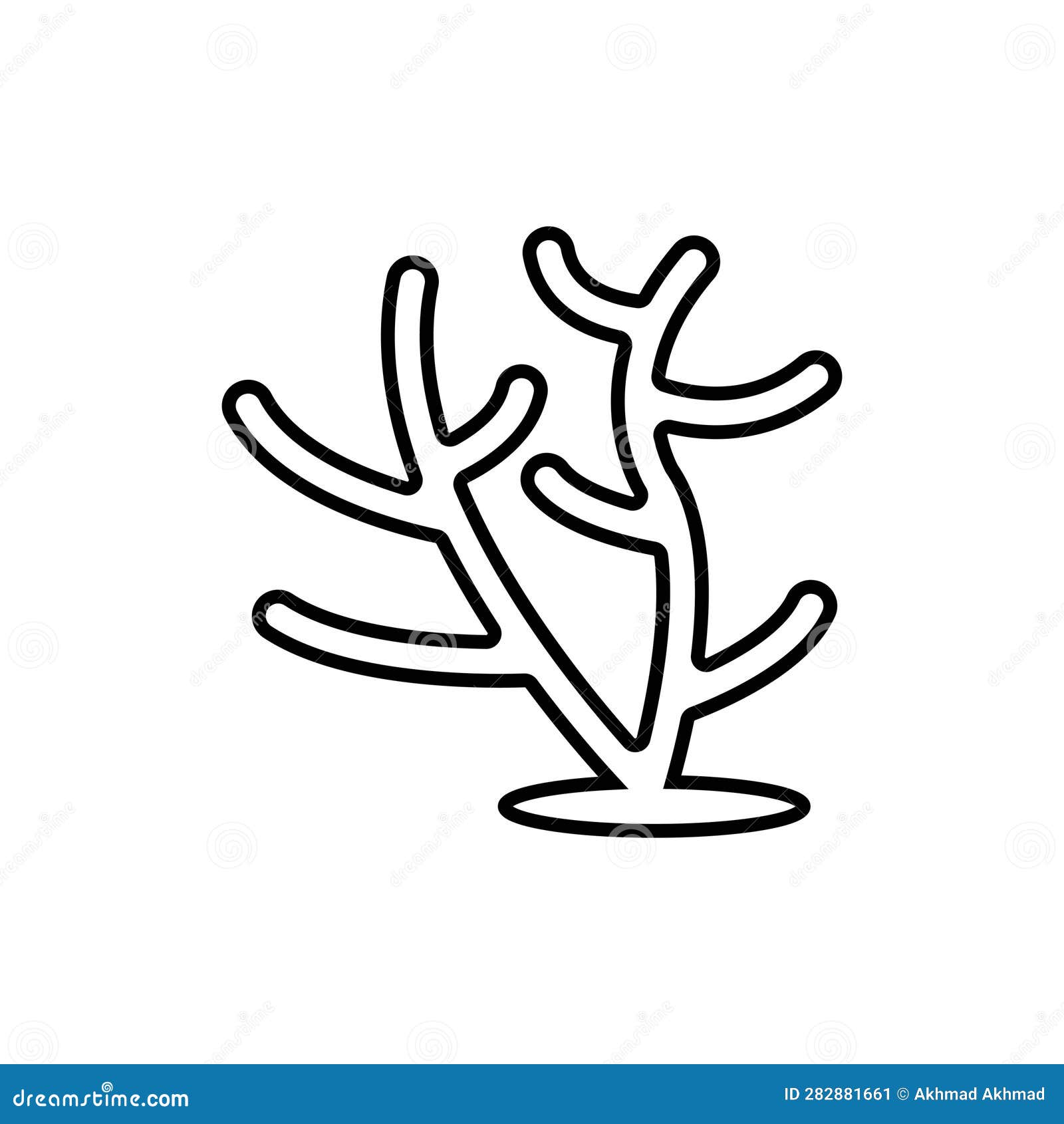 Coral reef icon stock vector. Illustration of aquarium - 282881661