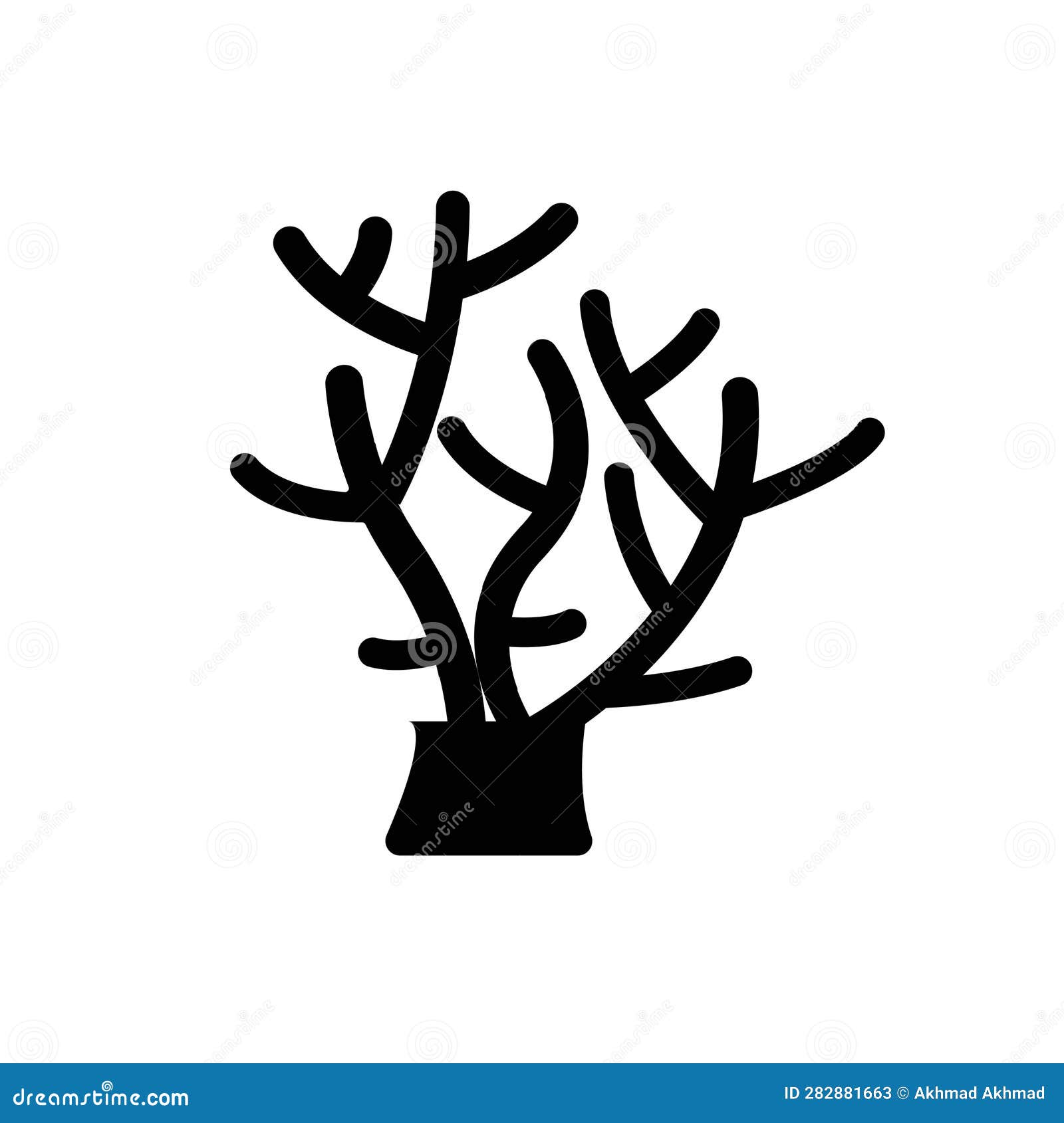 Coral reef icon stock vector. Illustration of cnidaria - 282881663