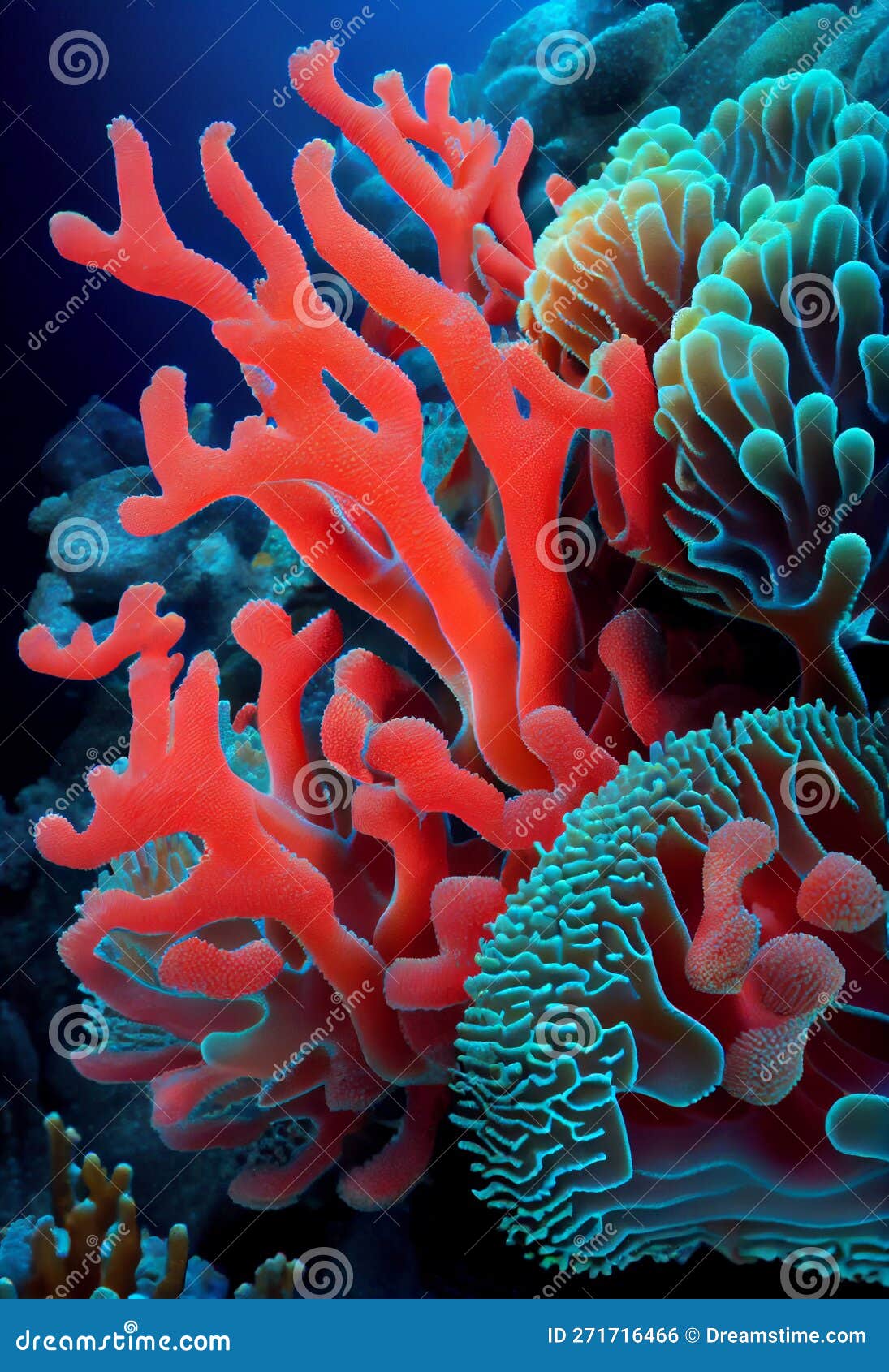 Coral Reef in the Red Sea. AI Generated Stock Illustration ...