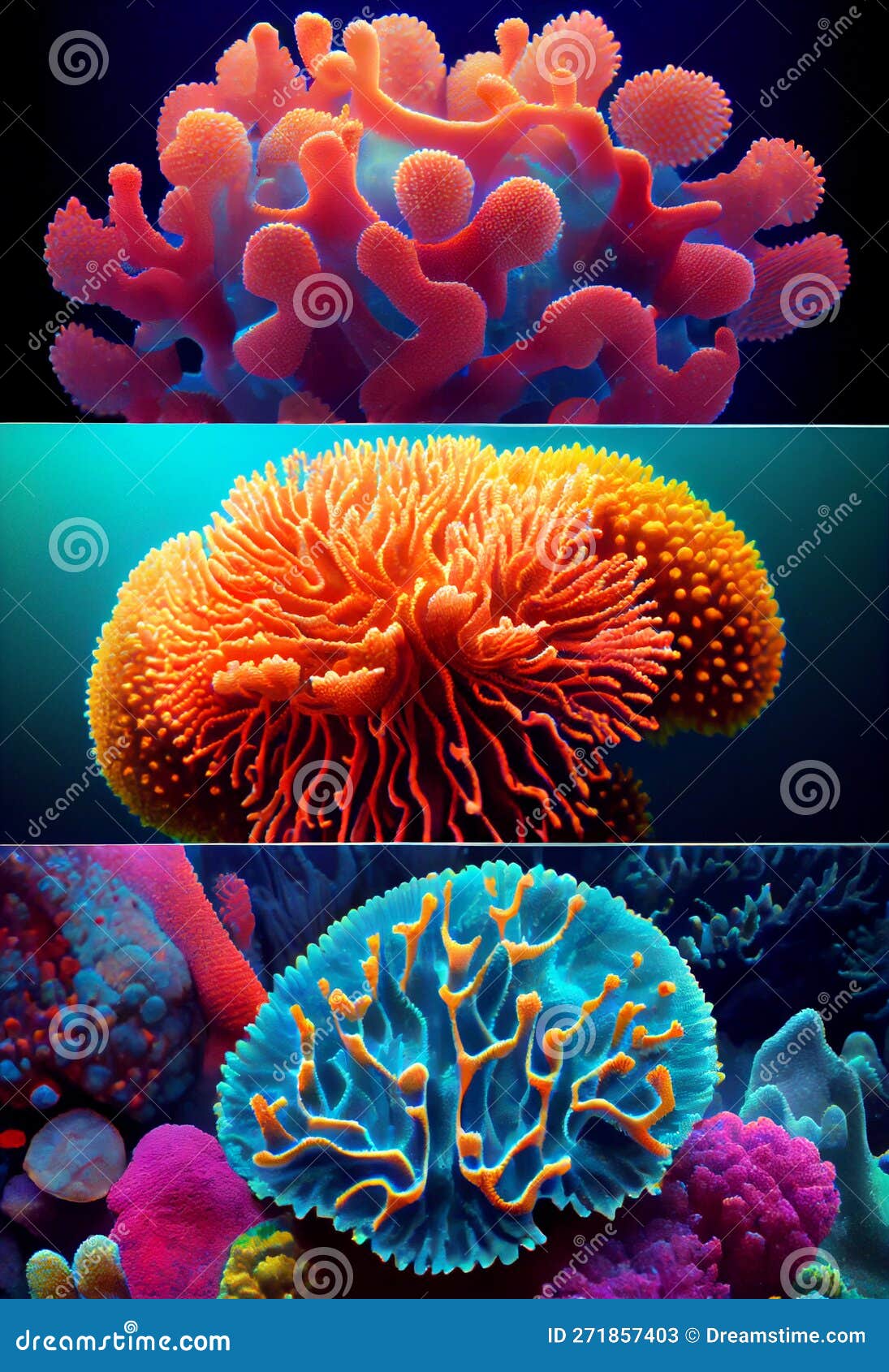 Coral Reef in the Red Sea. AI Generated Stock Illustration ...