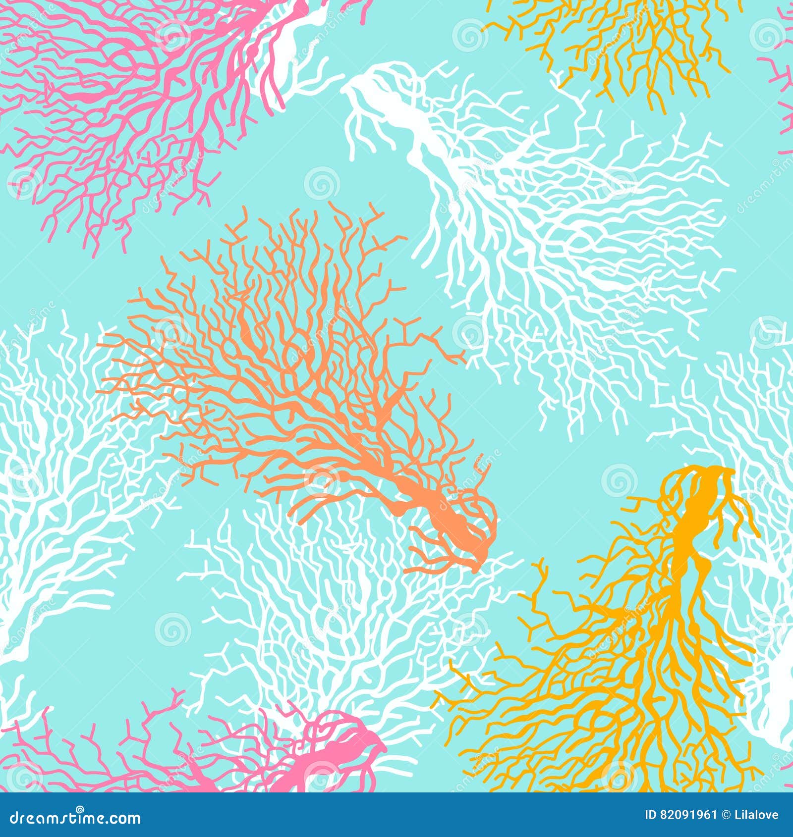 Coral Reef Seamless Pattern Stock Vector - Illustration of life ...