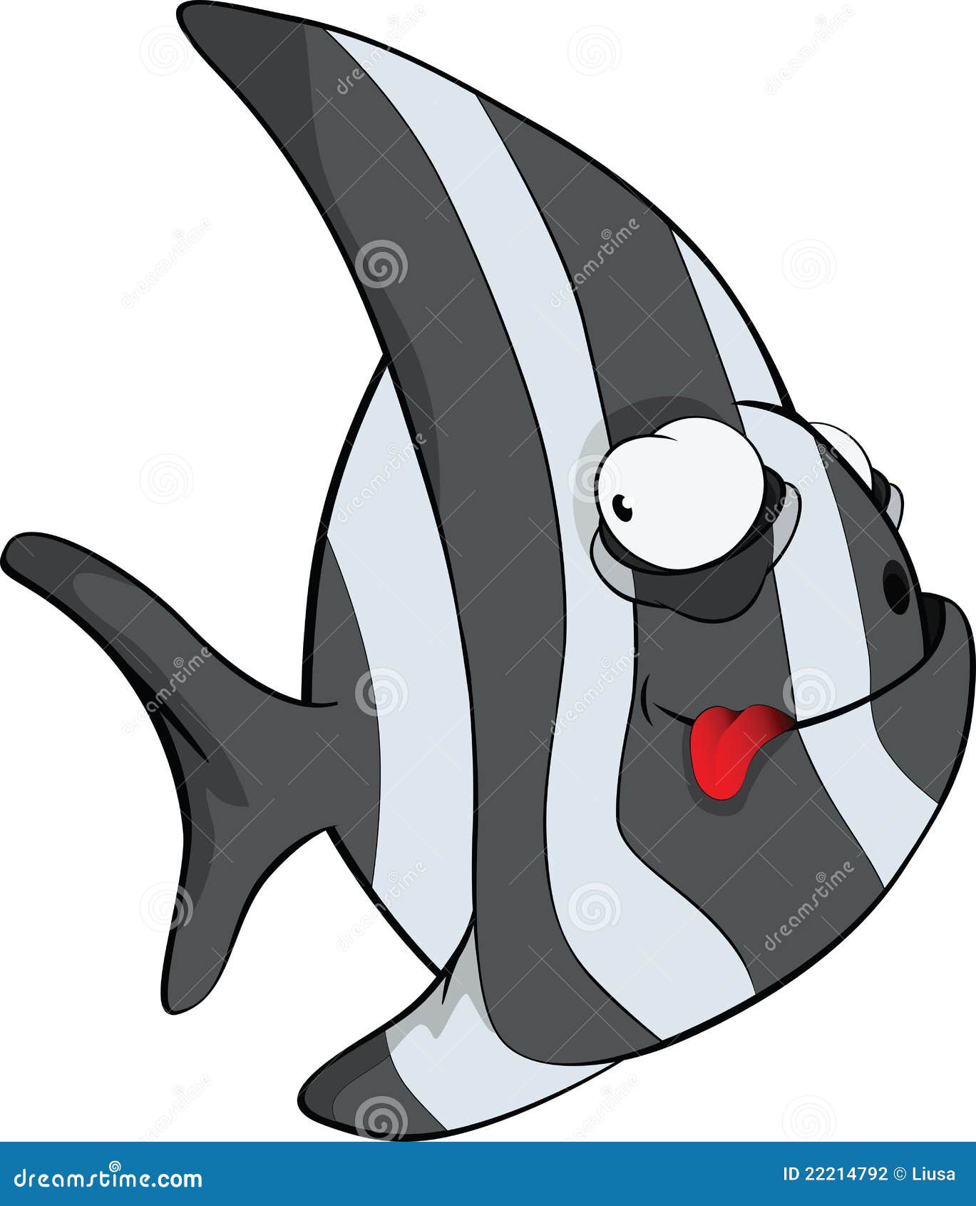 Coral small fish . Cartoon stock vector. Illustration of comic - 22214792