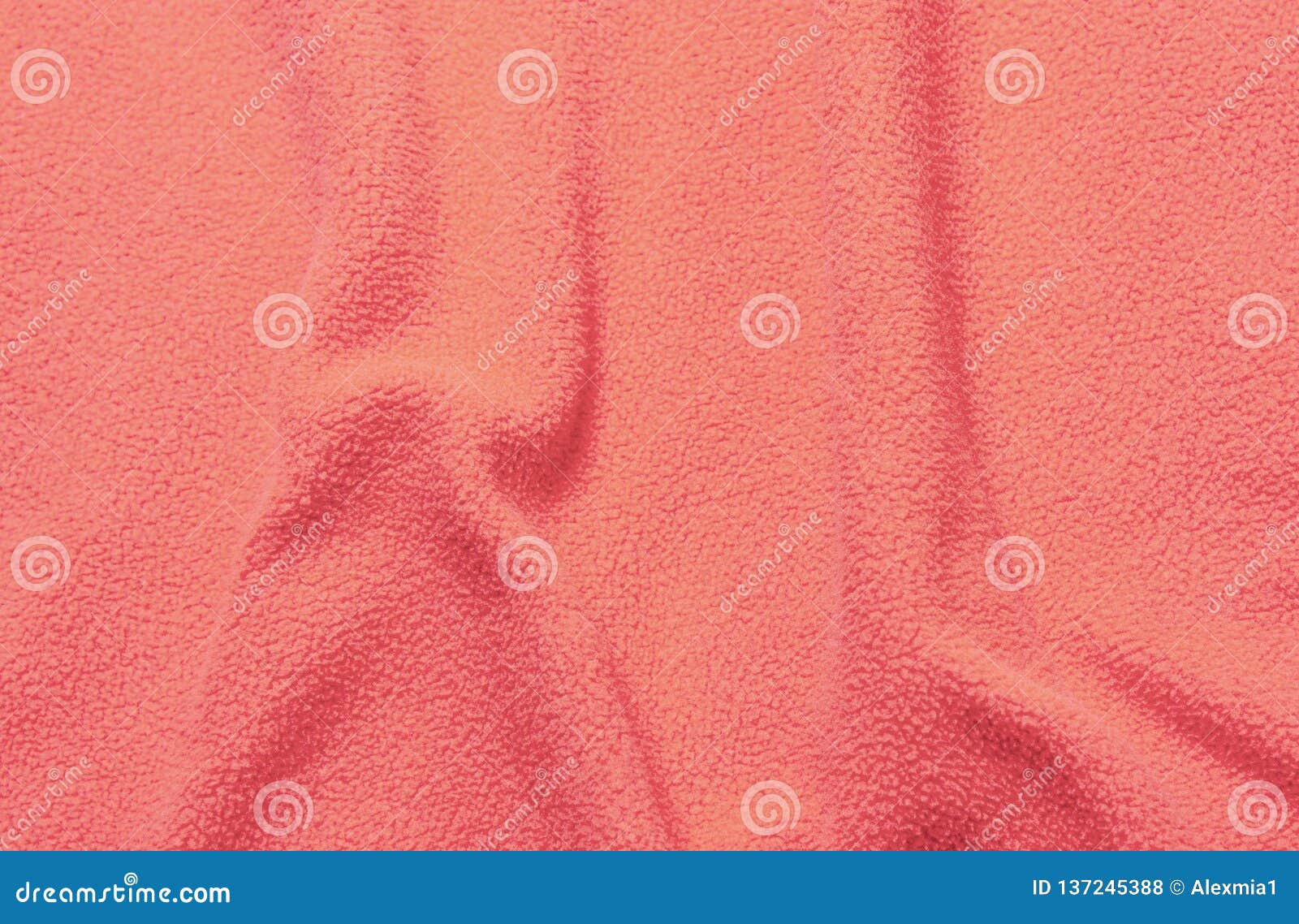 Coral Soft Teddy Fleece Texture Stock Image | CartoonDealer.com #137245591
