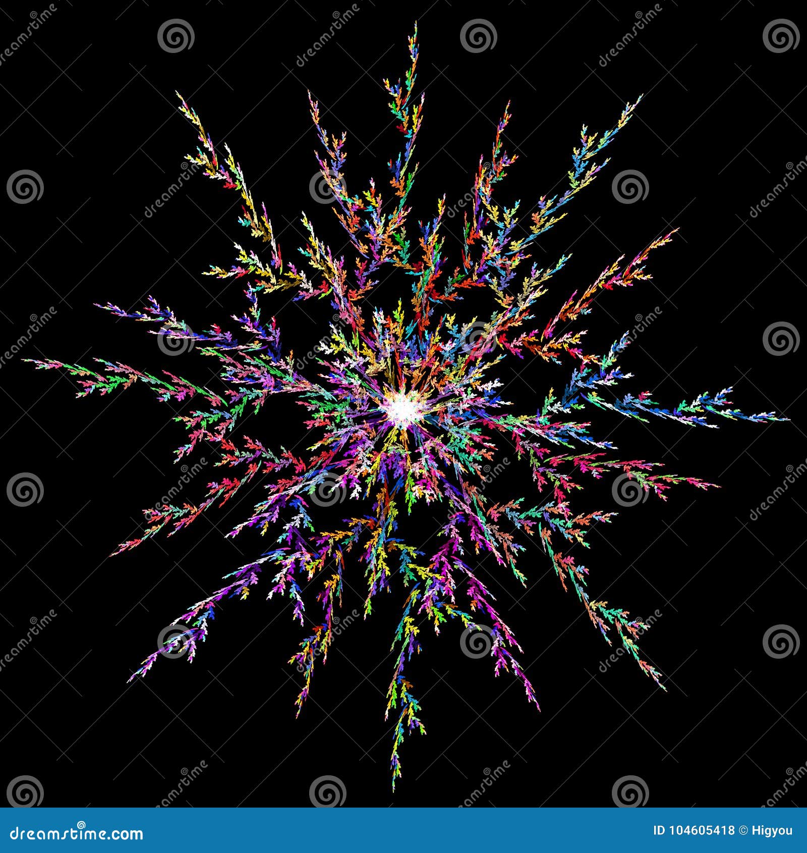 Coral Star Abstract stock illustration. Illustration of bright - 104605418