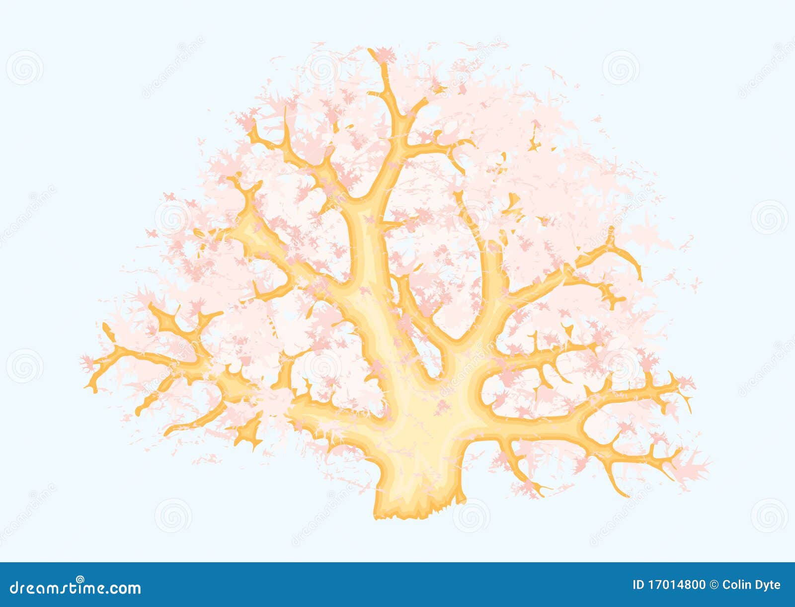 Coral Tree stock vector. Illustration of scuba, ocean - 17014800