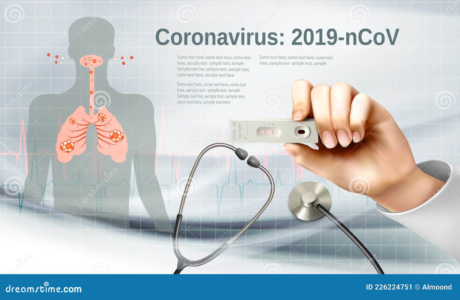 Rapid Antigen Test Concept Icon Cartoon Vector | CartoonDealer.com ...