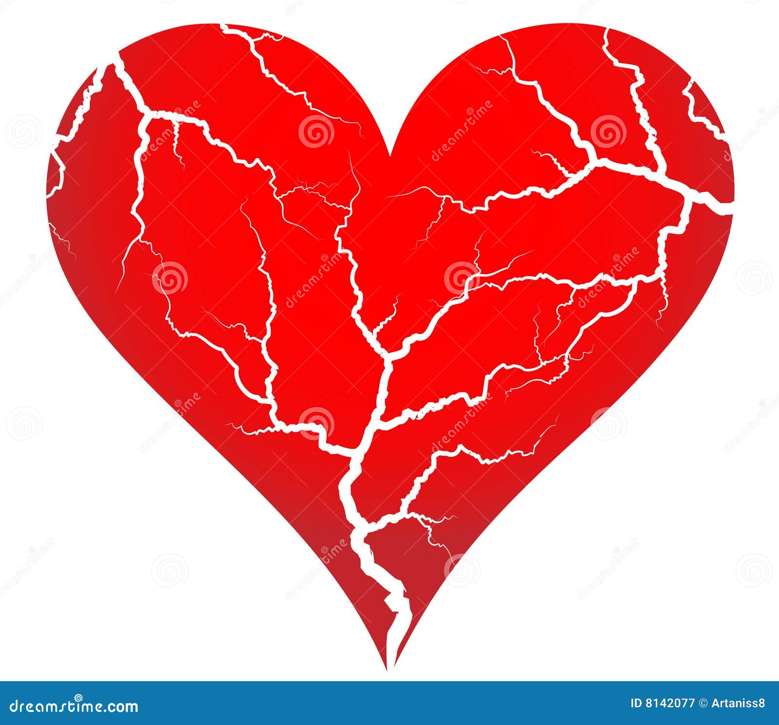 Corazón Agrietado Imagen. Imagen: 8142077