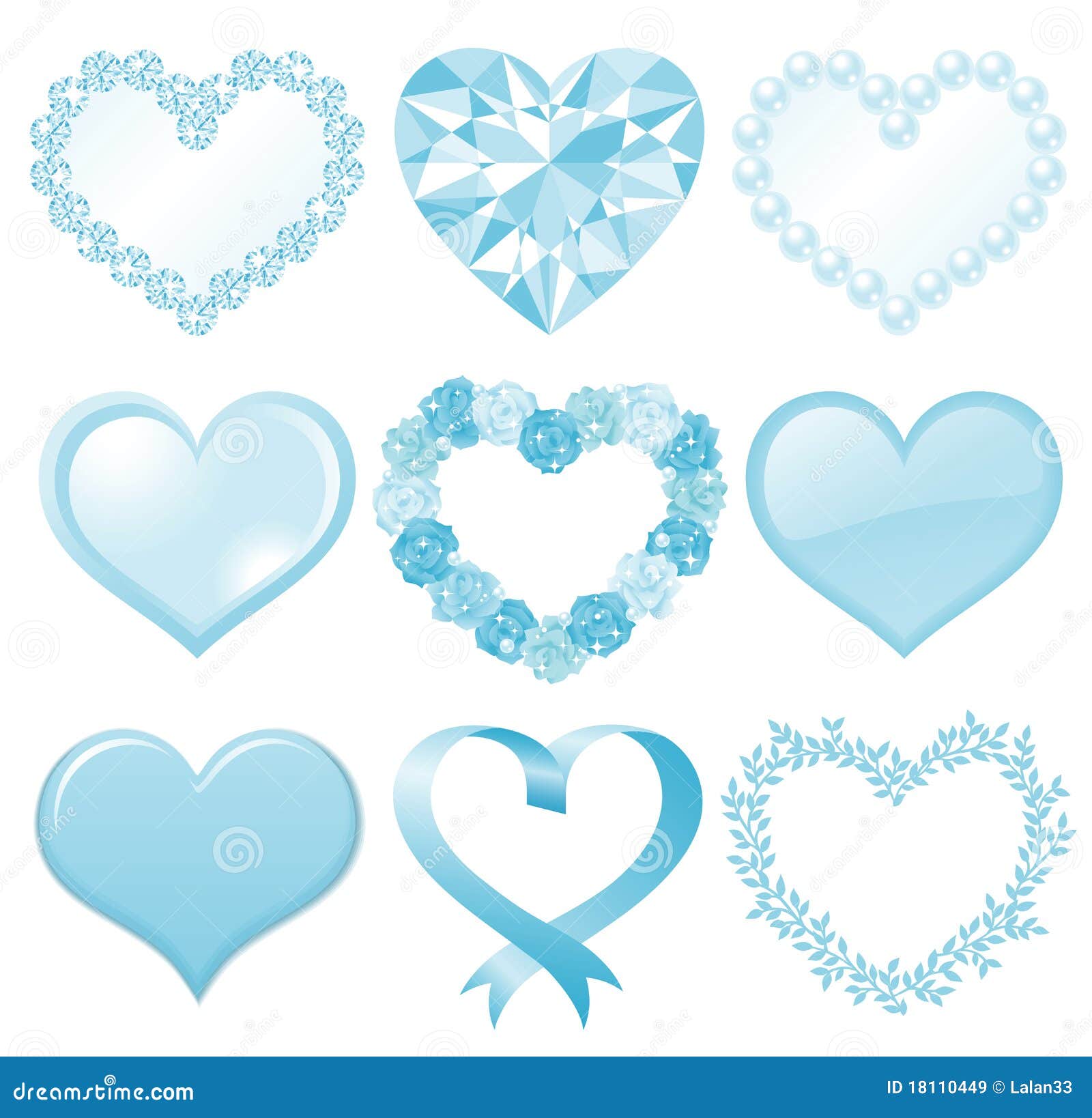 Corazón azul ilustración del vector. Ilustración de broche - 18110449