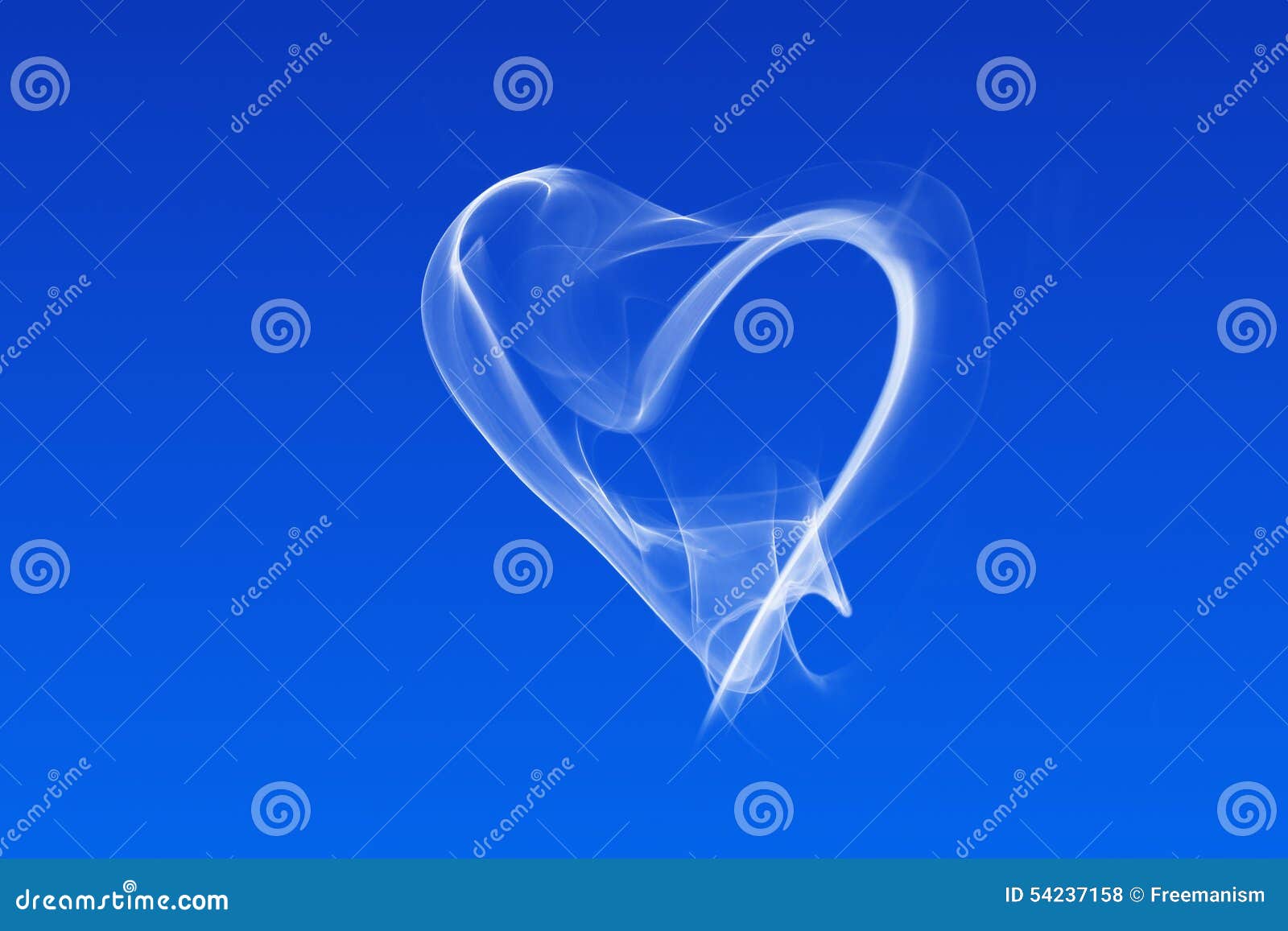 Corazón blanco del humo stock de ilustración. Ilustración de humo ...