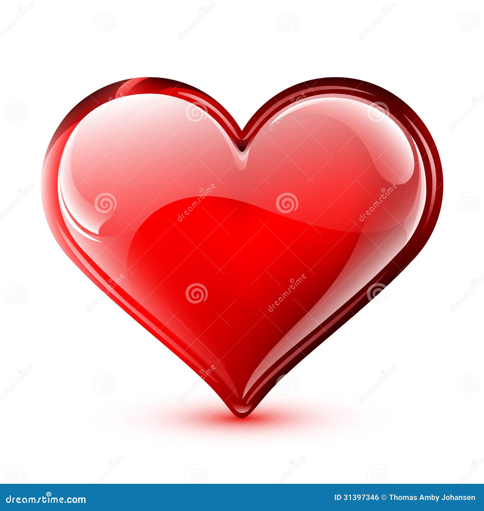 Corazón Brillante Del Vector Ilustración del Vector - Ilustración de ...