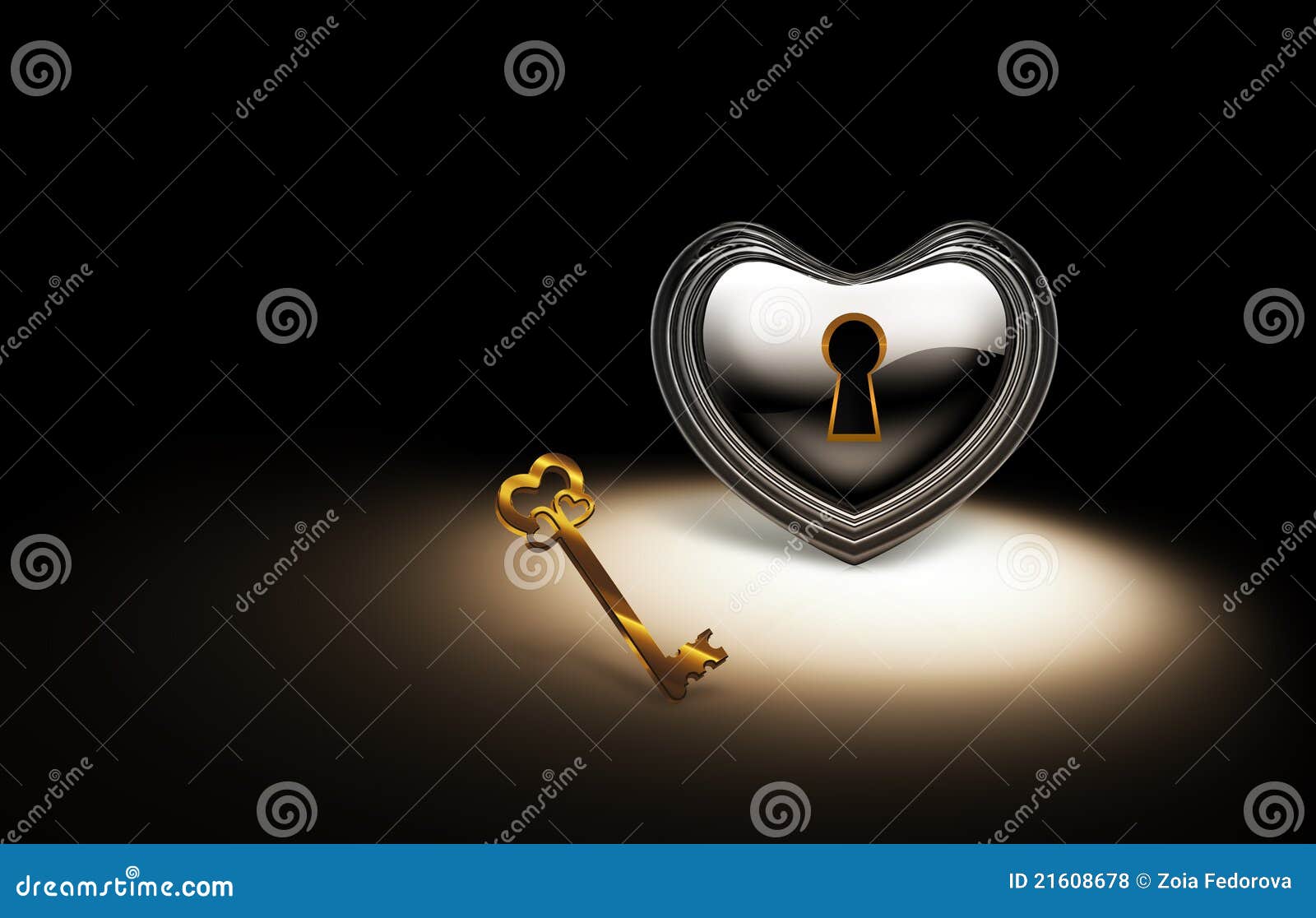 Corazón cerrado stock de ilustración. Ilustración de brillante - 21608678