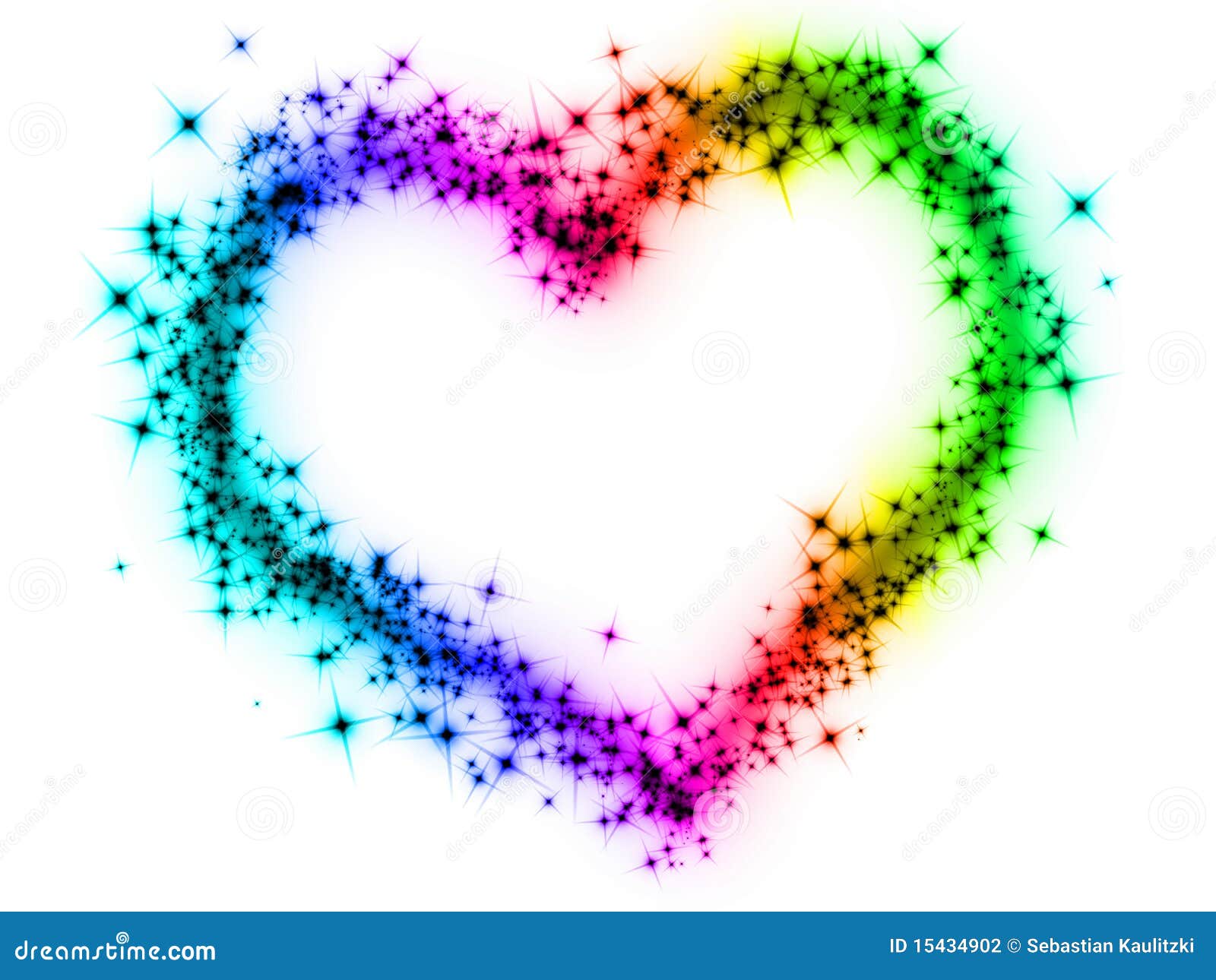 Corazón colorido stock de ilustración. Ilustración de magia - 15434902