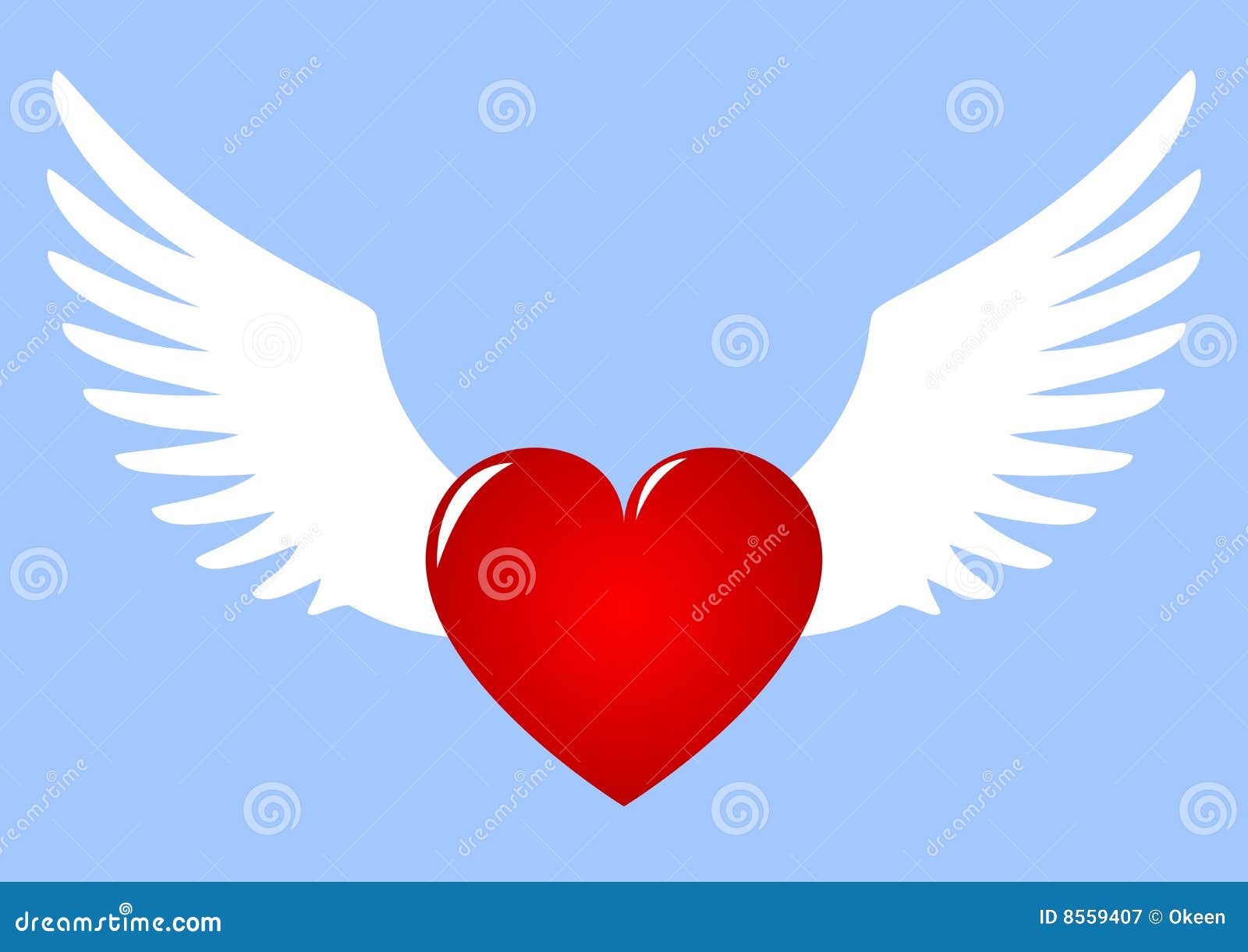 Corazn Con Alas Dibujos De Corazones Corazon Con Alas