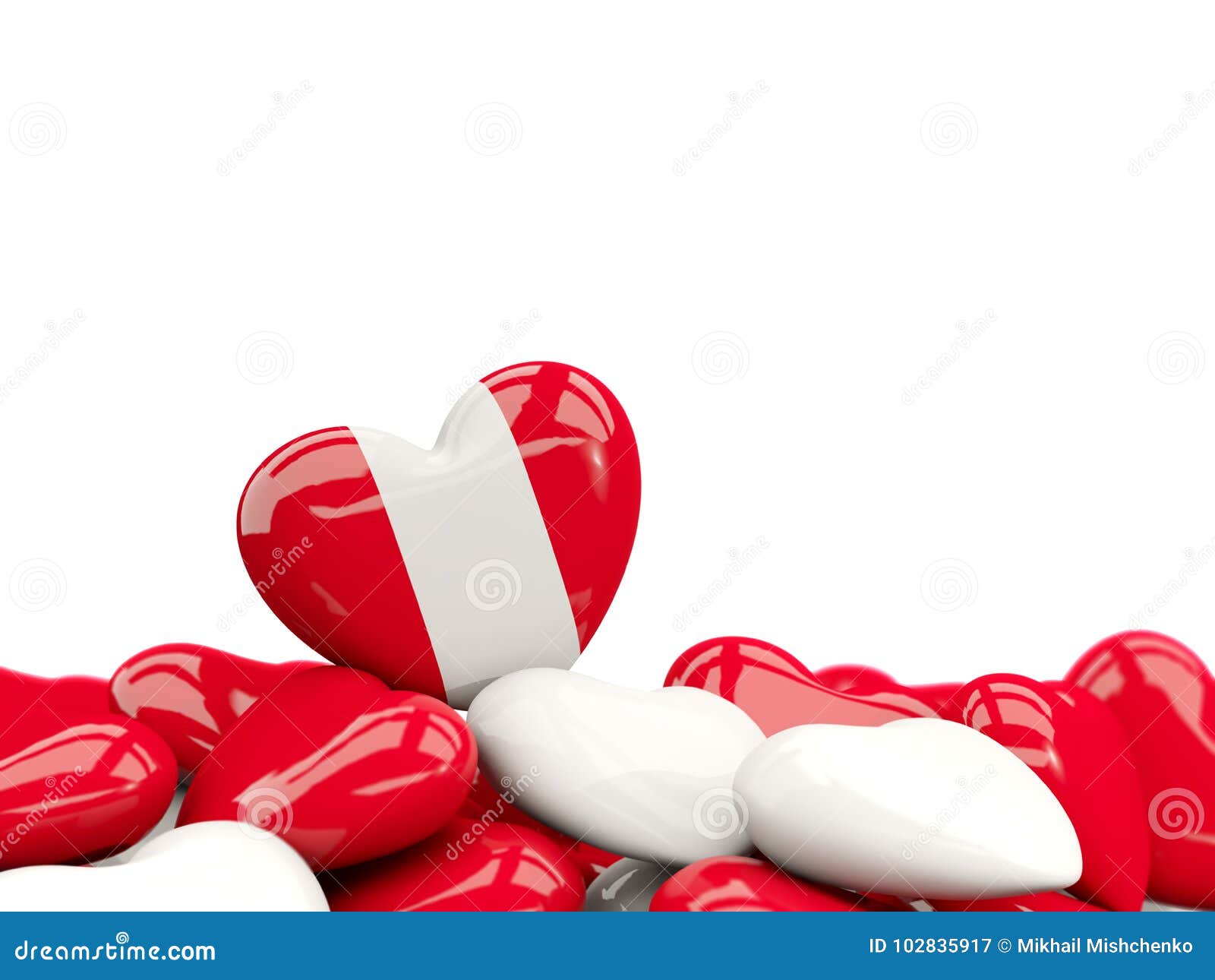 Corazón Con La Bandera De Perú Stock de ilustración - Ilustración de ...