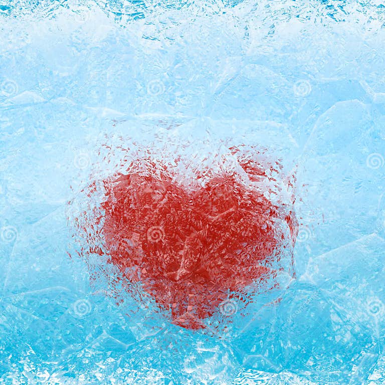 Corazón congelado imagen de archivo. Imagen de grito - 134019459