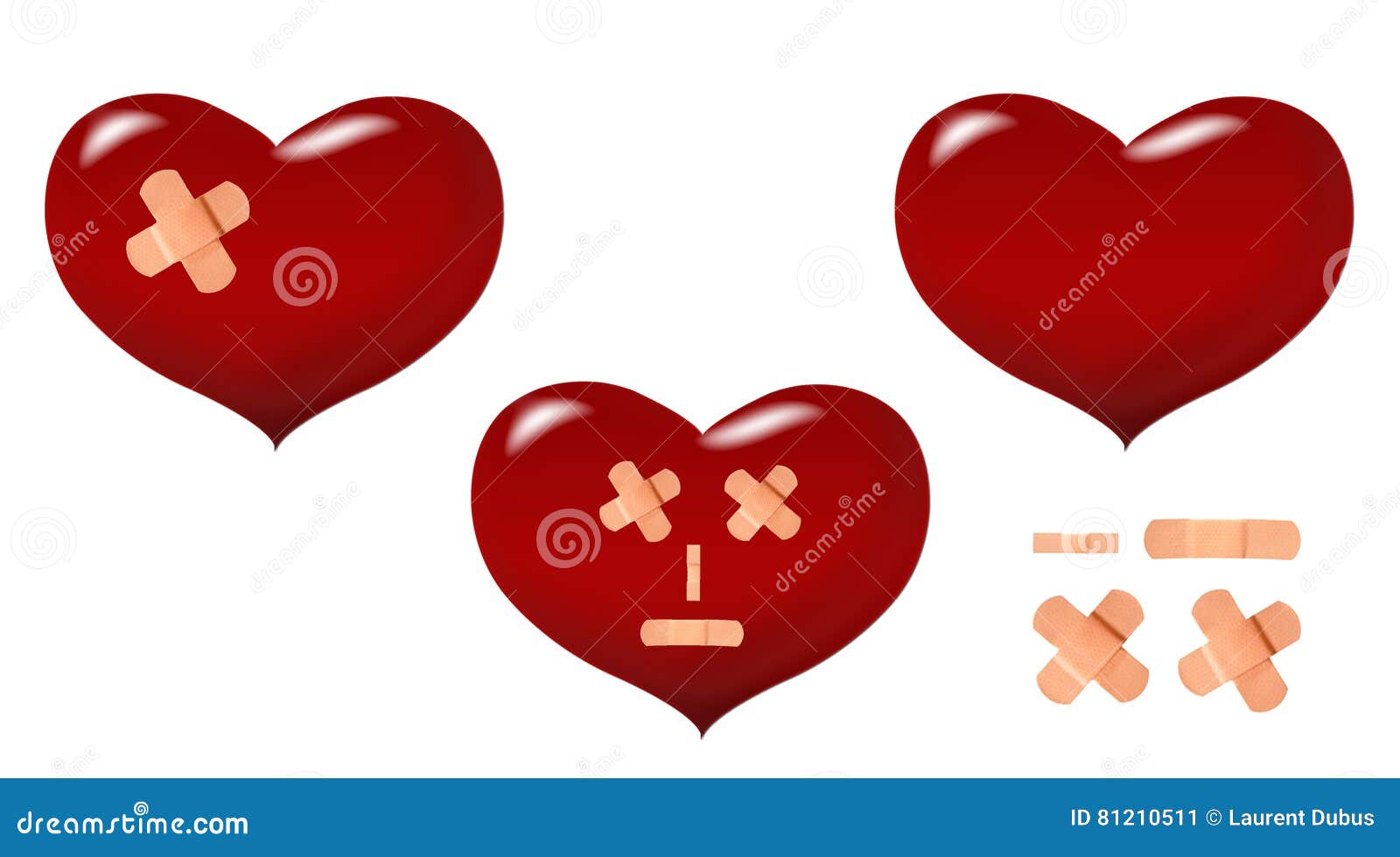 Corazón dañado stock de ilustración. Ilustración de amor - 81210511