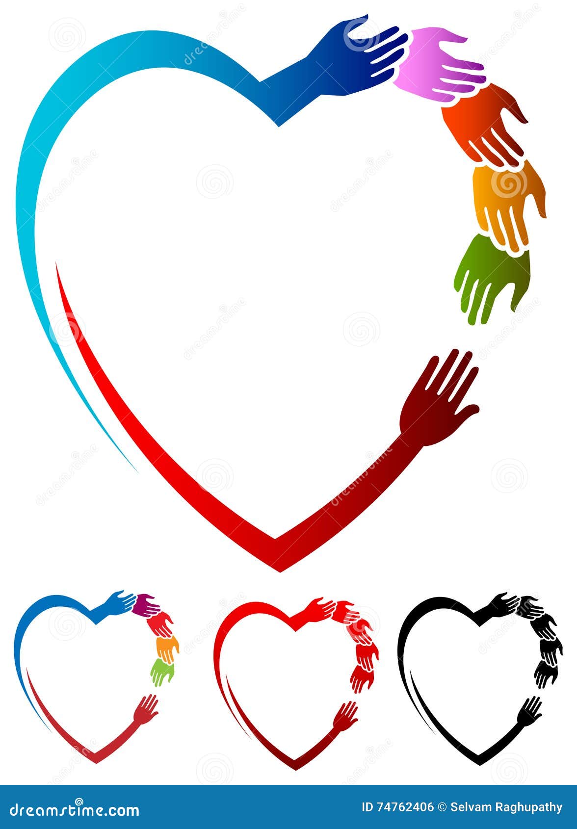 Corazón de ayuda ilustración del vector. Ilustración de casero - 74762406