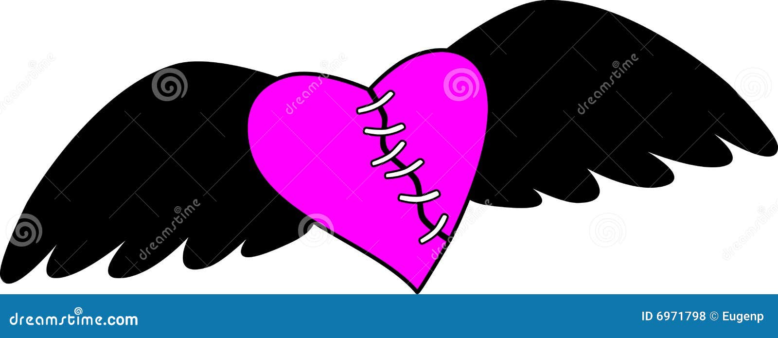 Corazón de Emo ilustración del vector. Ilustración de miseria - 6971798