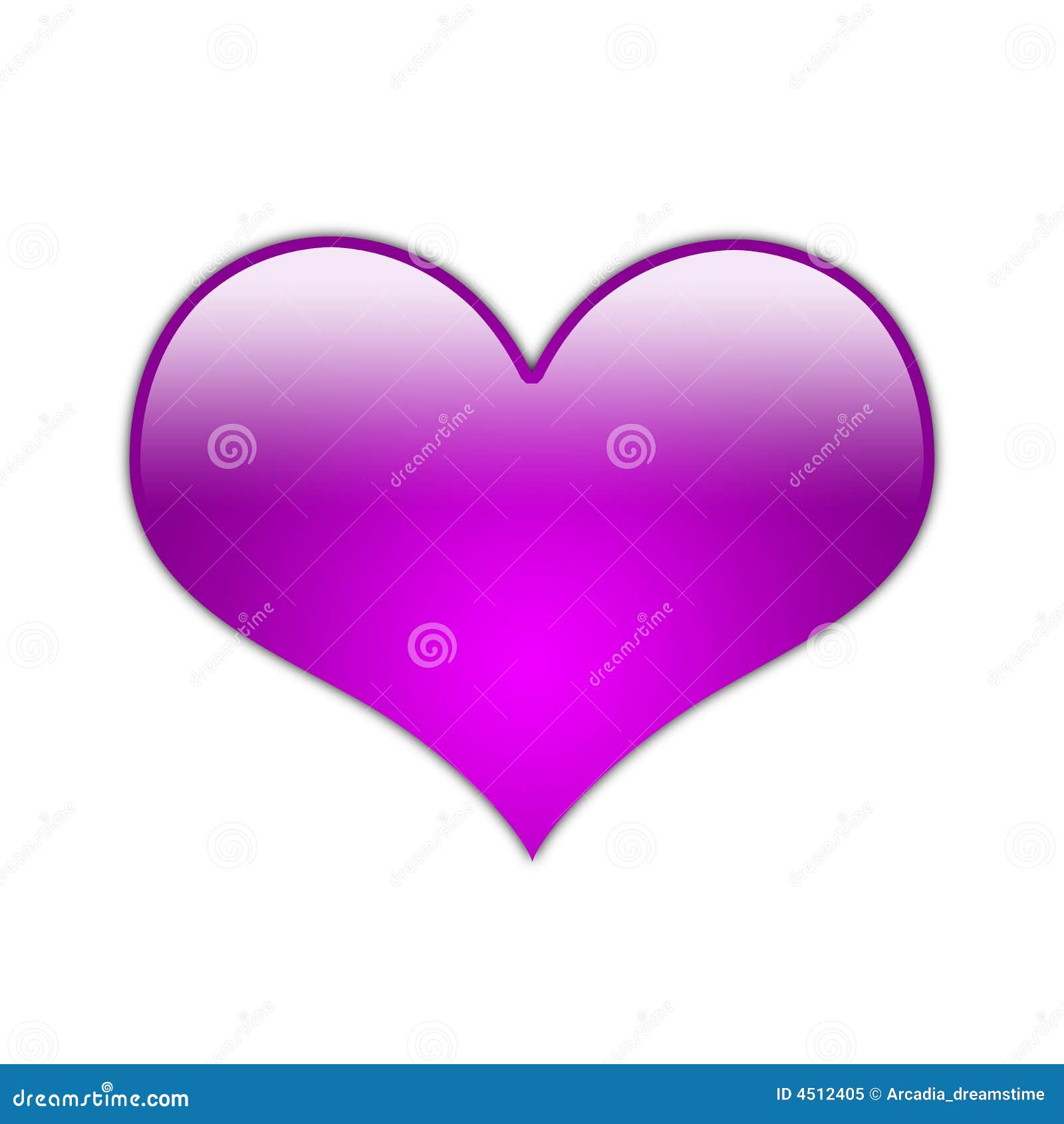 Corazón de Fucsia [01] stock de ilustración. Ilustración de sombreado ...