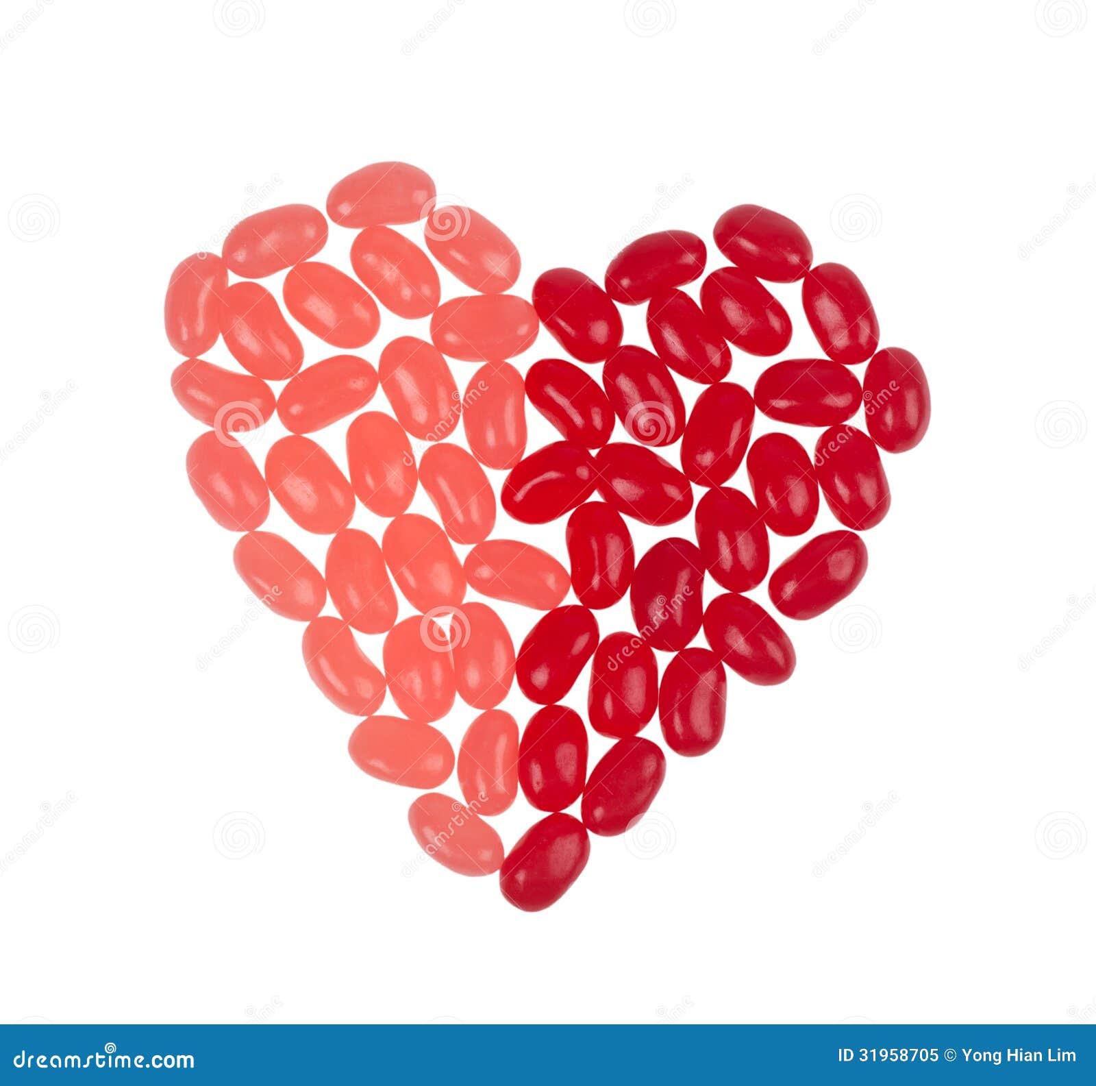 Corazón De La Haba De Jalea Imagen de archivo - Imagen de azucarado ...