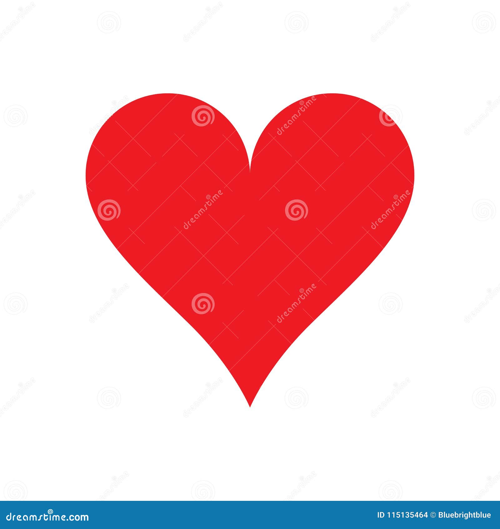 Corazón de los naipes ilustración del vector. Ilustración de objetos ...