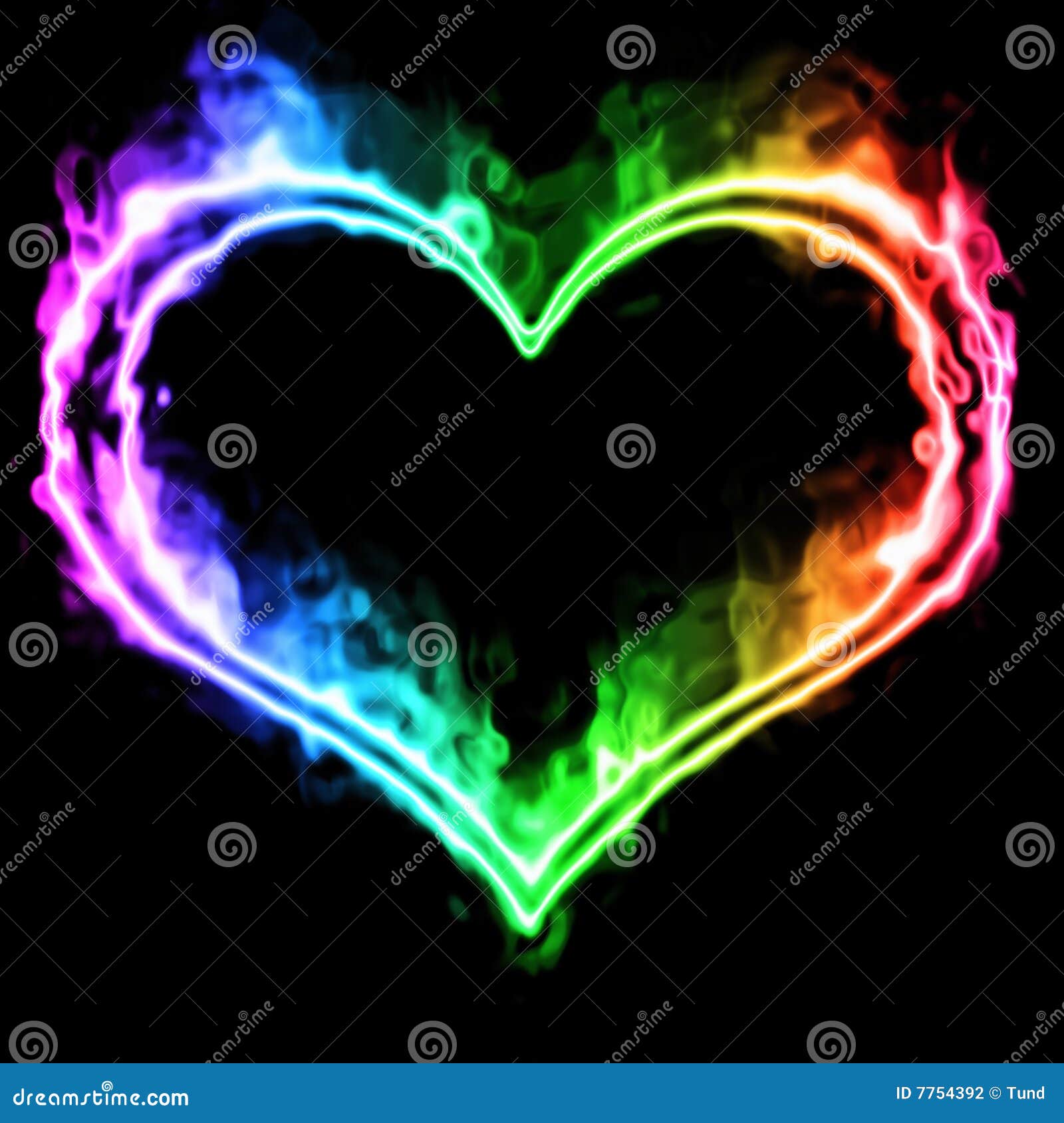 Corazón del humo stock de ilustración. Ilustración de ahumado - 7754392