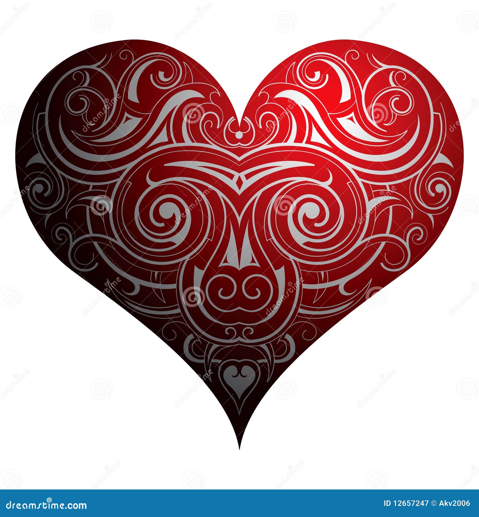 Corazón-dimensión De Una Variable Ilustración del Vector - Ilustración ...