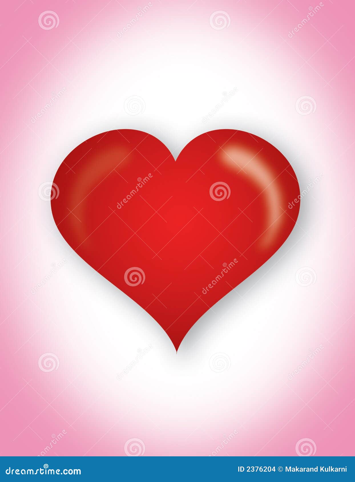 Corazón en color de rosa stock de ilustración. Ilustración de amor ...