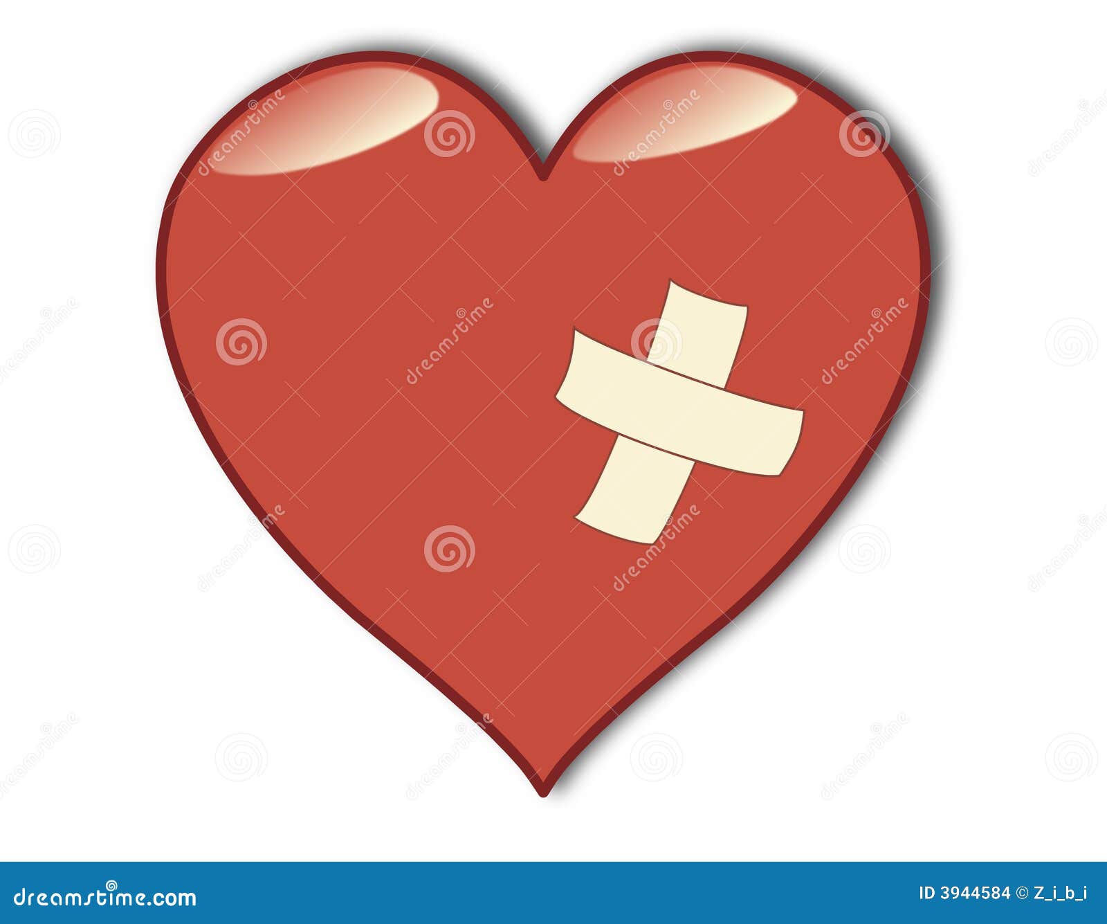 Corazón enfermo stock de ilustración. Ilustración de vida - 3944584