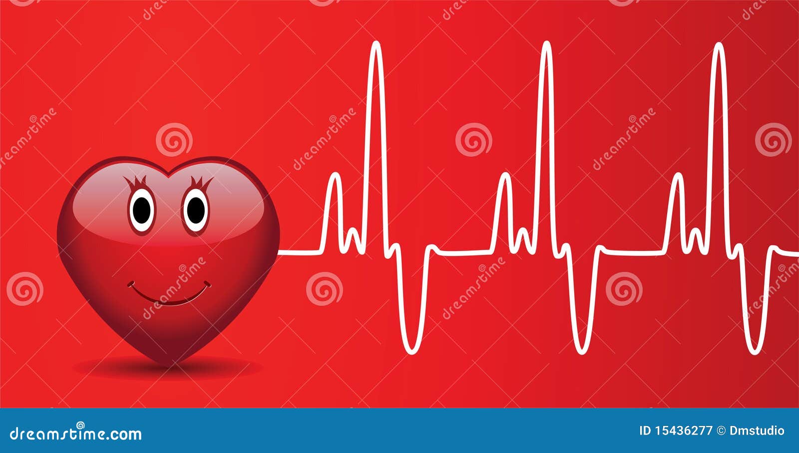 Corazón feliz ilustración del vector. Ilustración de hospital - 15436277