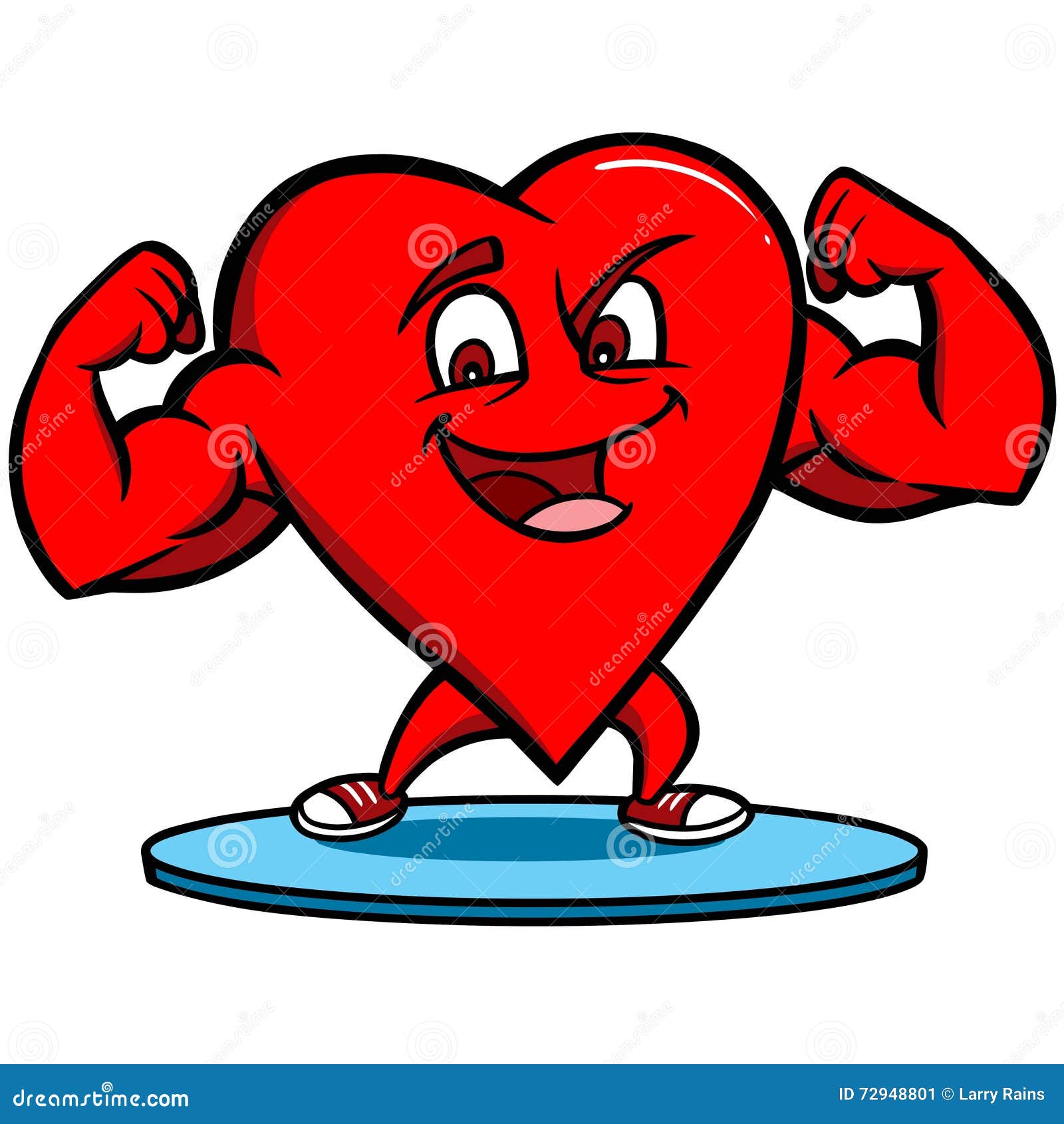 Corazón fuerte ilustración del vector. Ilustración de medicina - 72948801