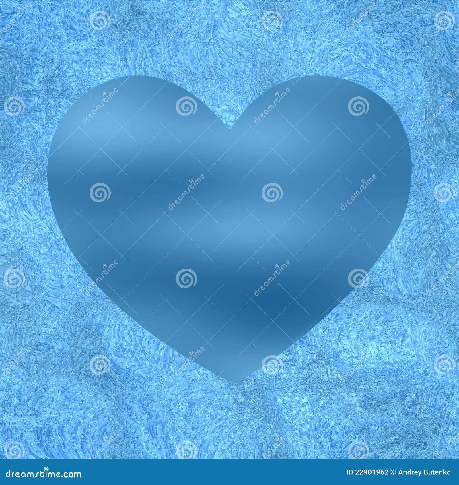 Corazón helado stock de ilustración. Ilustración de azul - 22901962